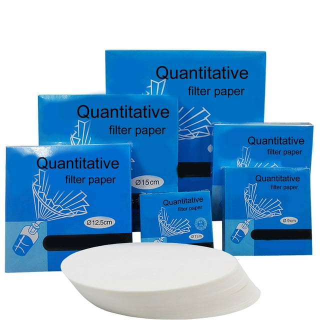 Joernso 100 Sheets 7/9/11/12.5/15/18cm Round Lab Quick Flow ...