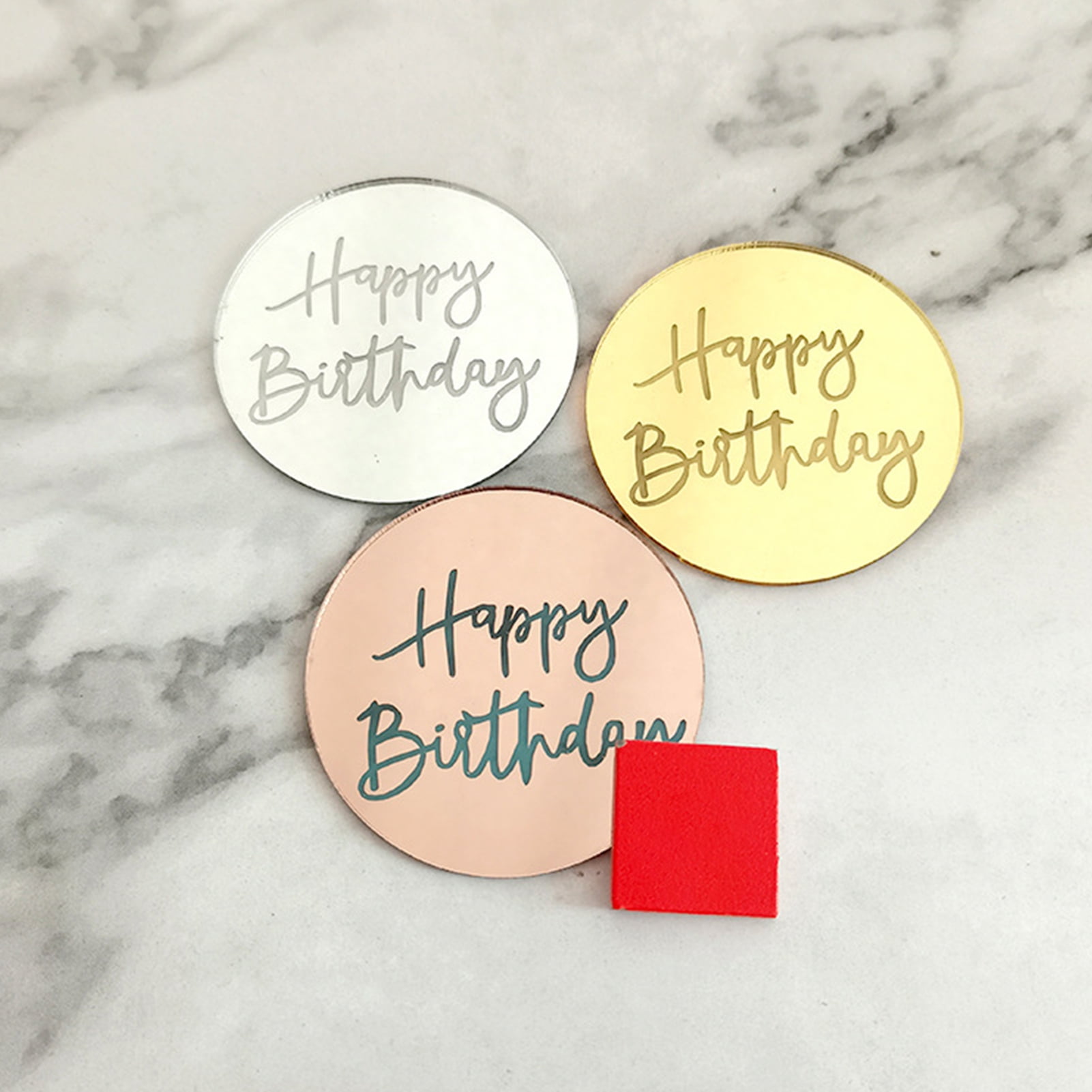 Joernso 10Pcs Cupcake Toppers Healthy Nice-looking Lightweight Happy ...