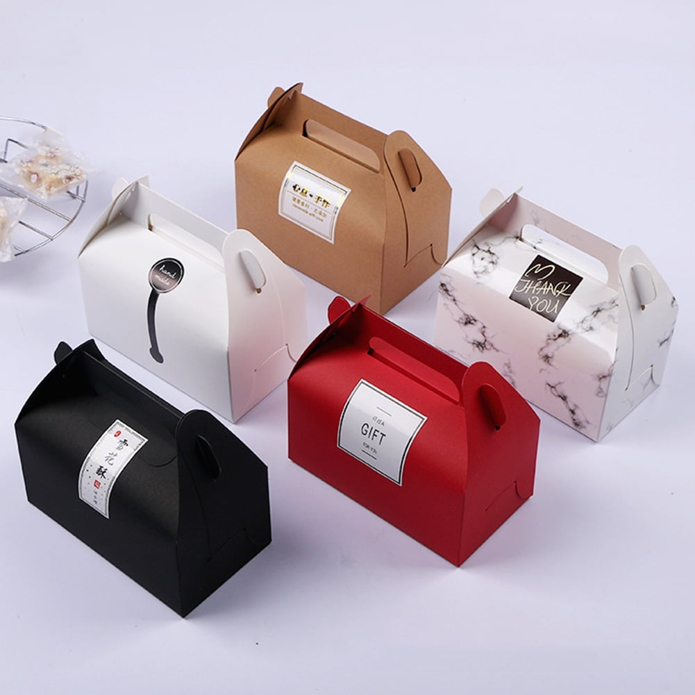 Joernso 10Pcs Paper Muffins Bakery Wrapping Packing Cupcake Candy Boxes ...