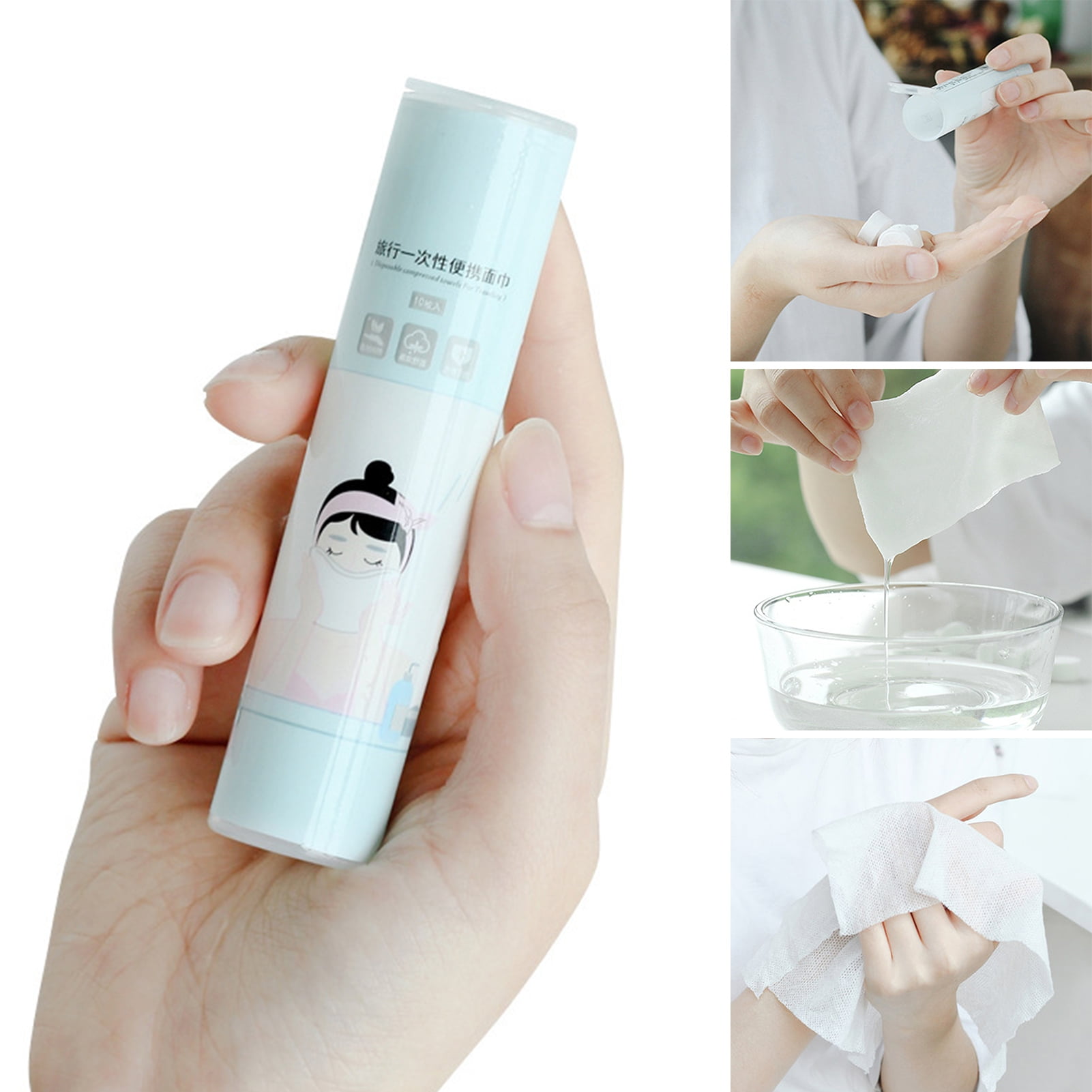 Joernso 10Pcs/Set Disposable Facial Tissues Allergy Free Soft Water ...