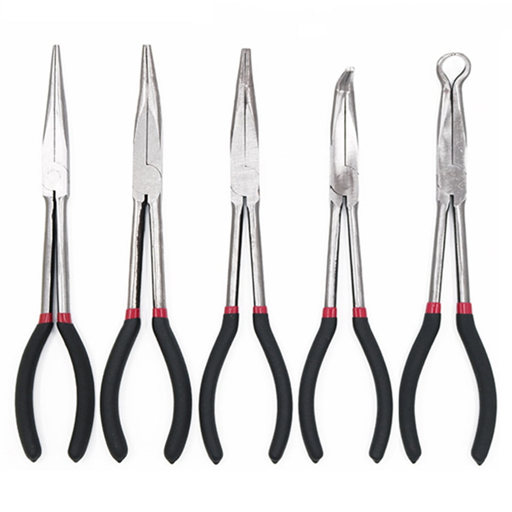 Joernso 11inch Extra Long Nose Pliers O-shape Straight 25/45/90 Degree ...