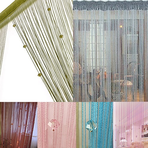 Joernso 1x2m String Curtain Beads Panel Room Door Window Decor DIY ...