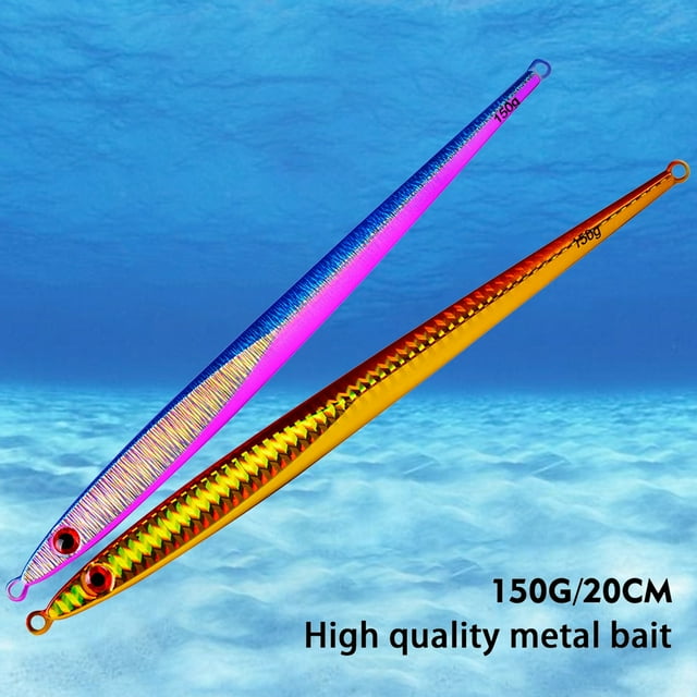 Joernso 20cm/150g Metal Hard Baits Reflective Tapered Profile Jigging ...