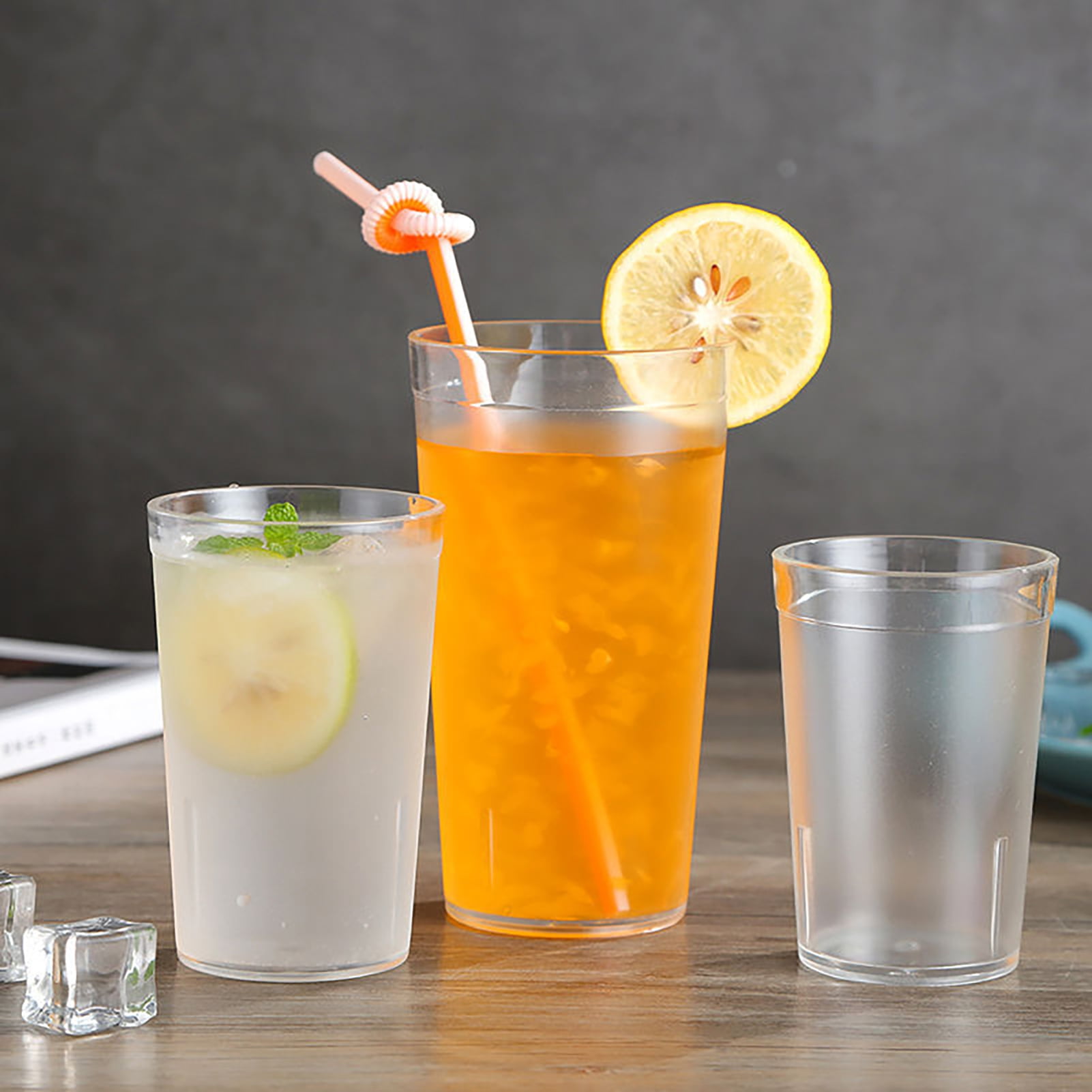 Joernso 210/280/350/450ml Drinking Glass Restaurant Style Breaking ...