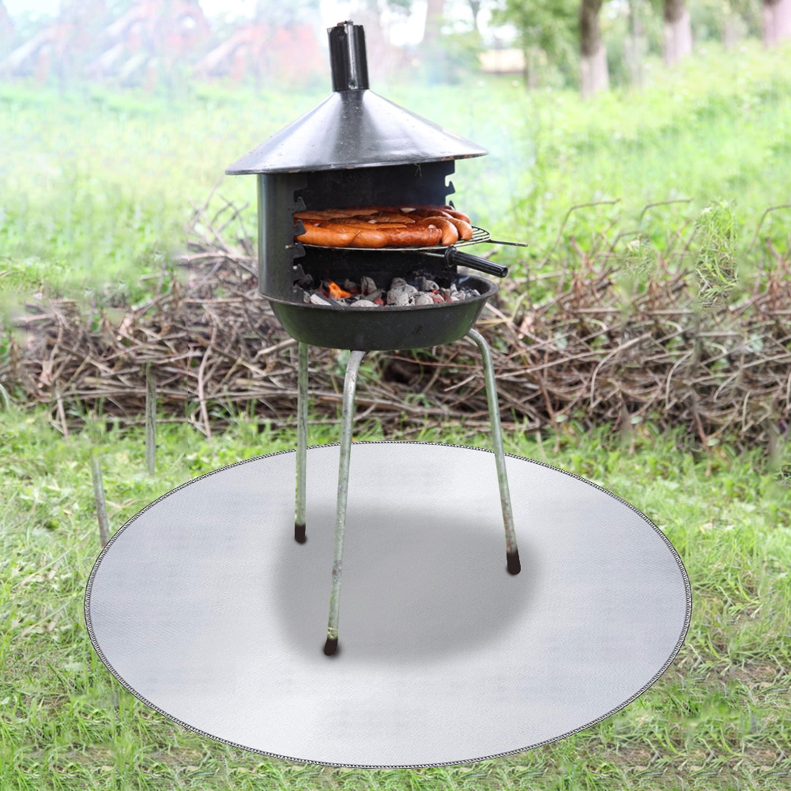 Joernso 24/36/40inch Fire Pit Mat Round High Temperature Resistant ...