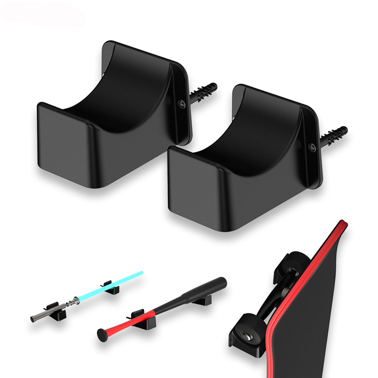 Joernso 2Pcs Baseball Bat Wall Hanging Brackets High Stability Strong ...
