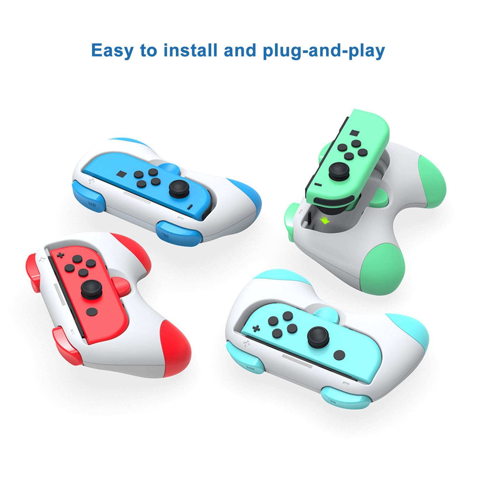 Joernso 2Pcs Game Handles Comfortable Grip Plug Play Easy Installation ...