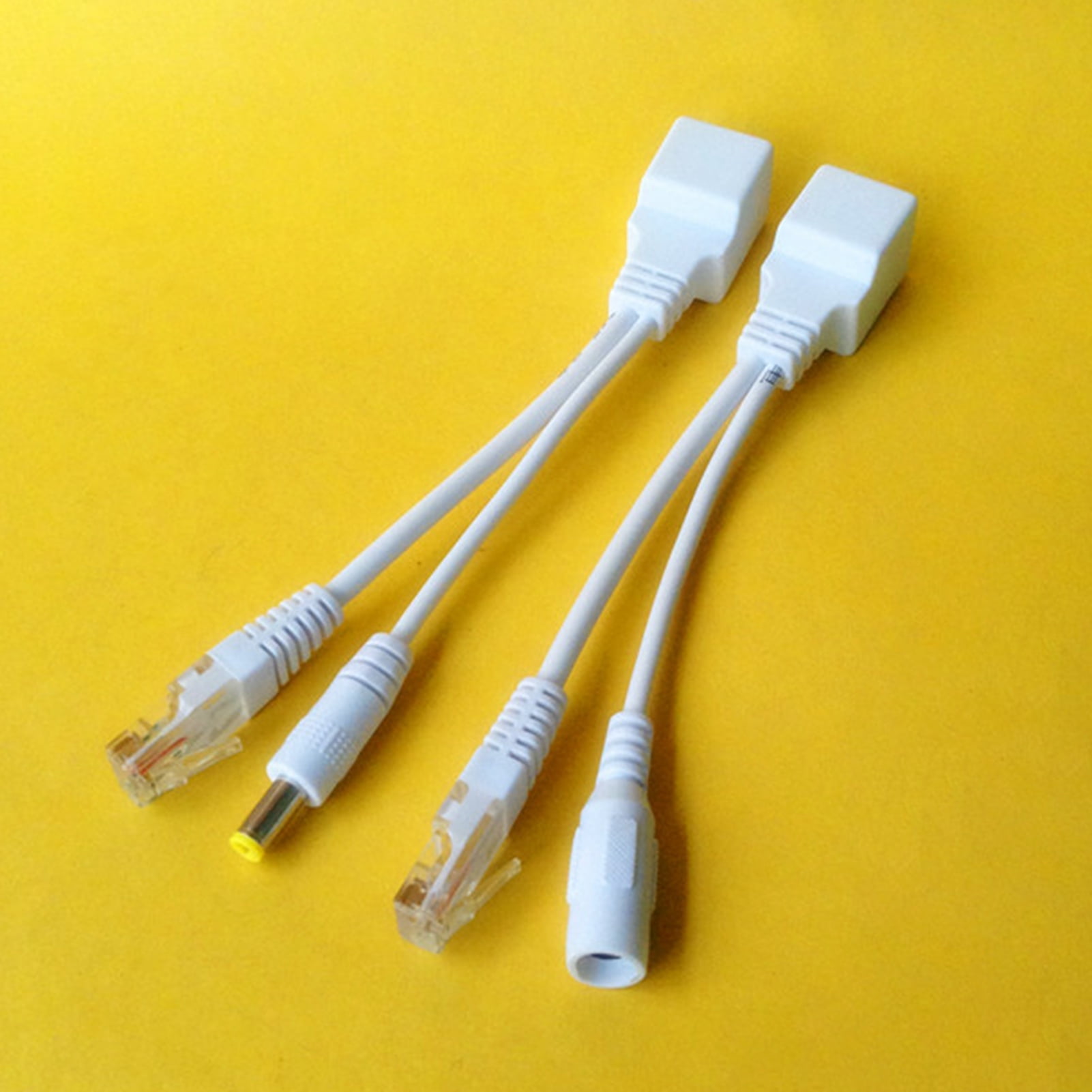 Joernso 2Pcs POE Adapter Plug and Play 12V PVC Power Over Ethernet ...