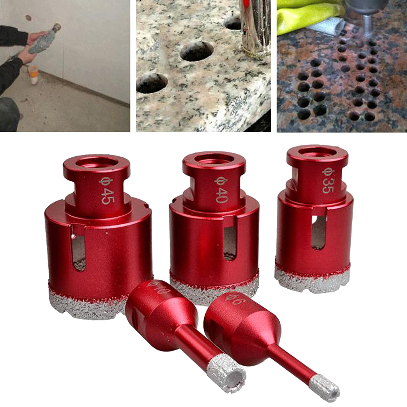 Joernso 30-100mm M14 Vacuum Brazed Diamond Drill Bit for Concrete ...