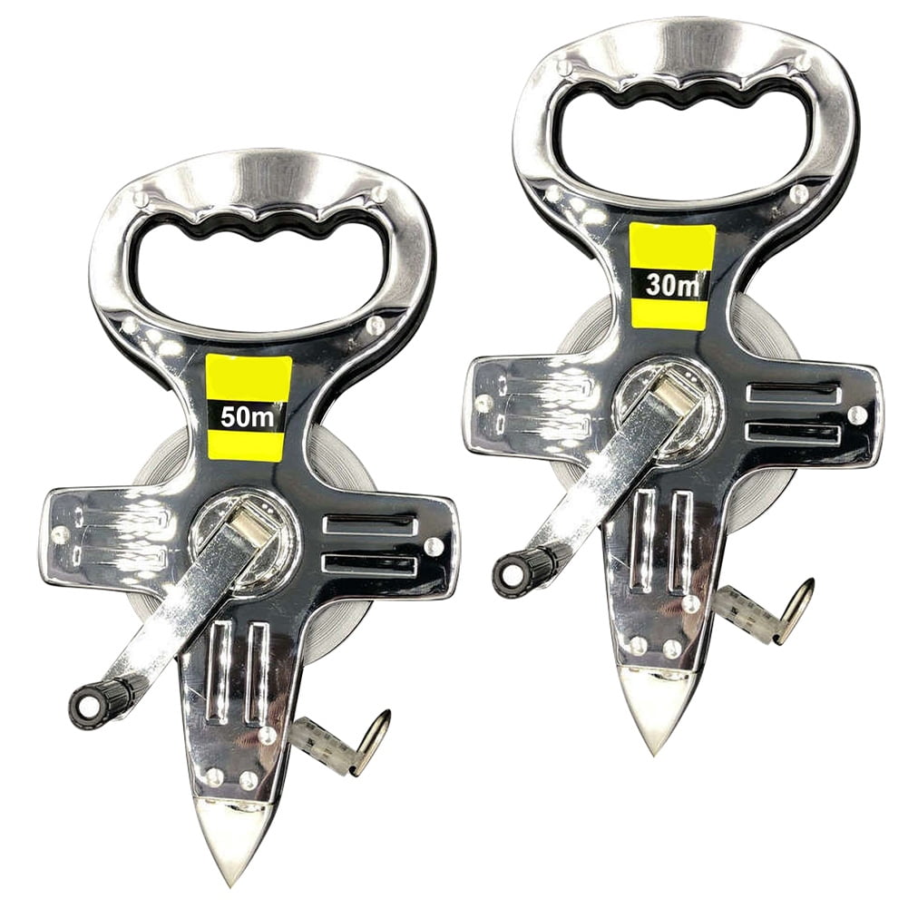 Joernso 30/50/100m Rocker Metric Tape Measure Steel Frame Ruler ...