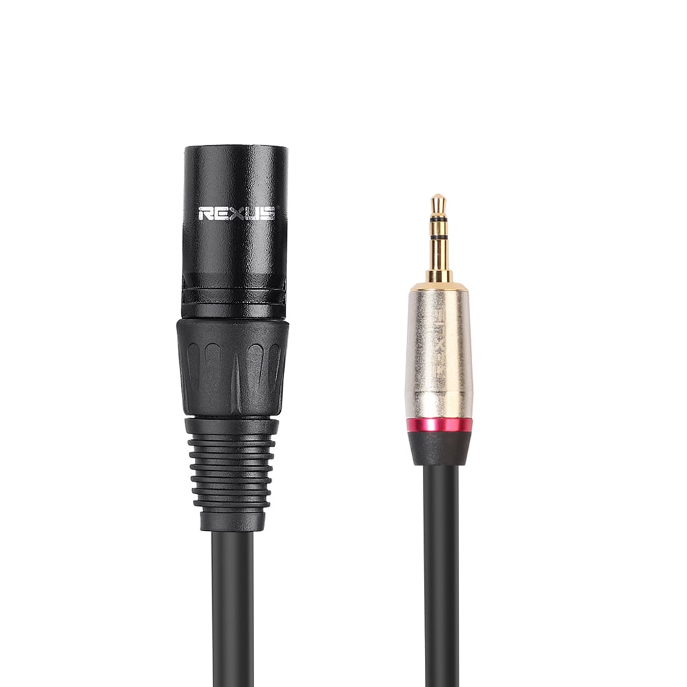 Joernso 30cm 3.5mm Male to 3 Pin XLR Male Stereo Audio Adapter Cable ...