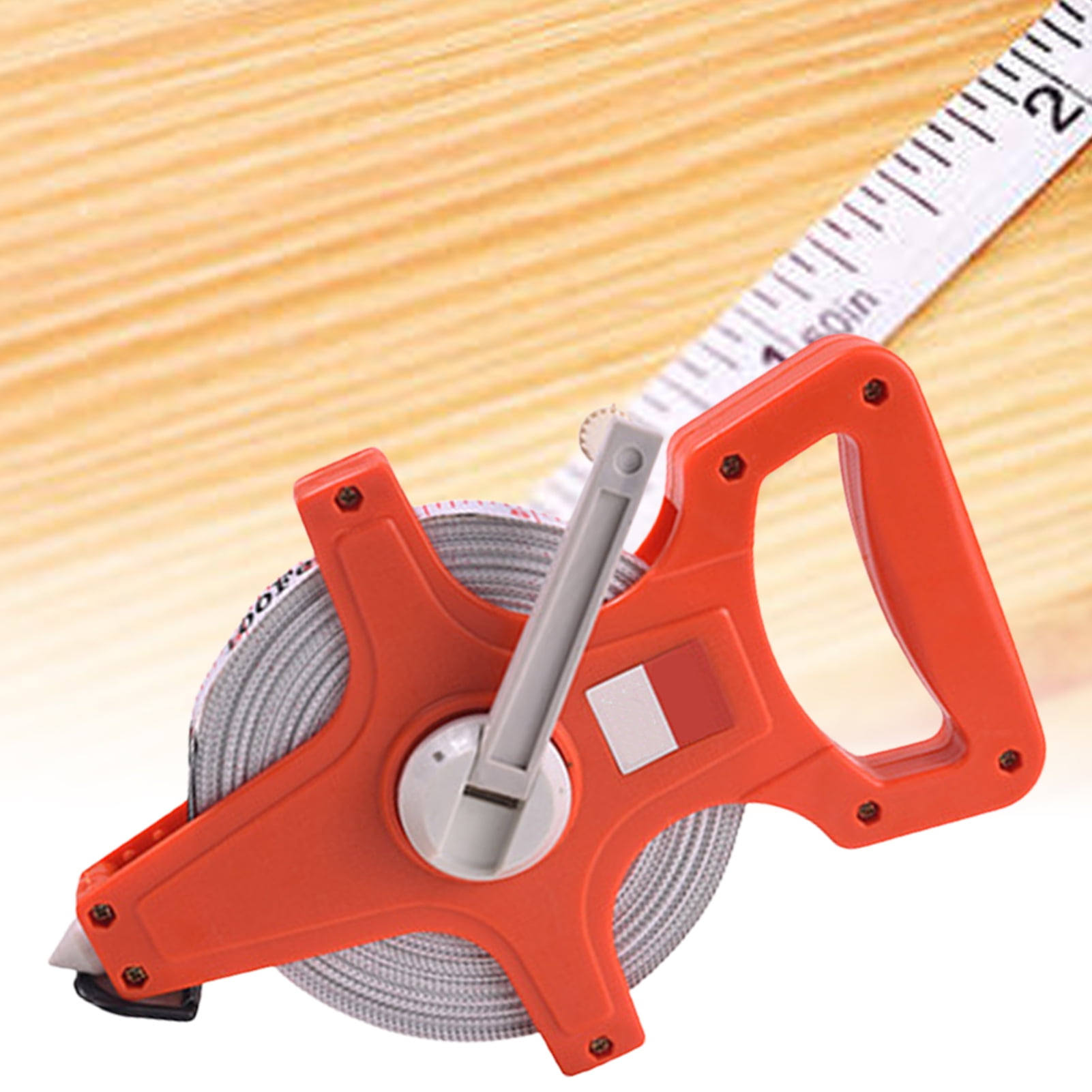 Joernso 30m/50m/100m Portable Open Reel Metric Scale Nylon Band Tape ...