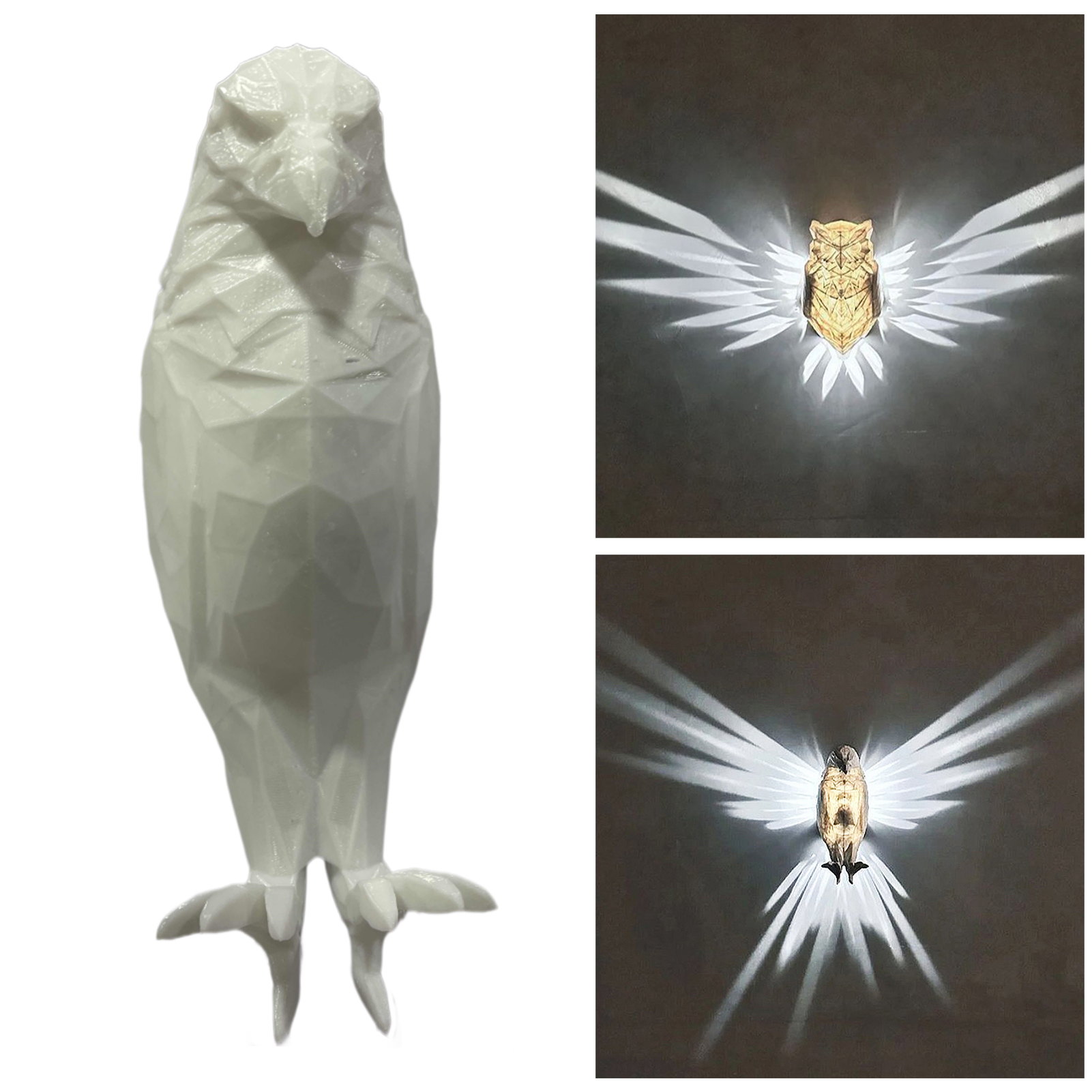 Joernso 3D Animal Owl LED Night Lamp Wall Decoration Soft Lighting Easy ...