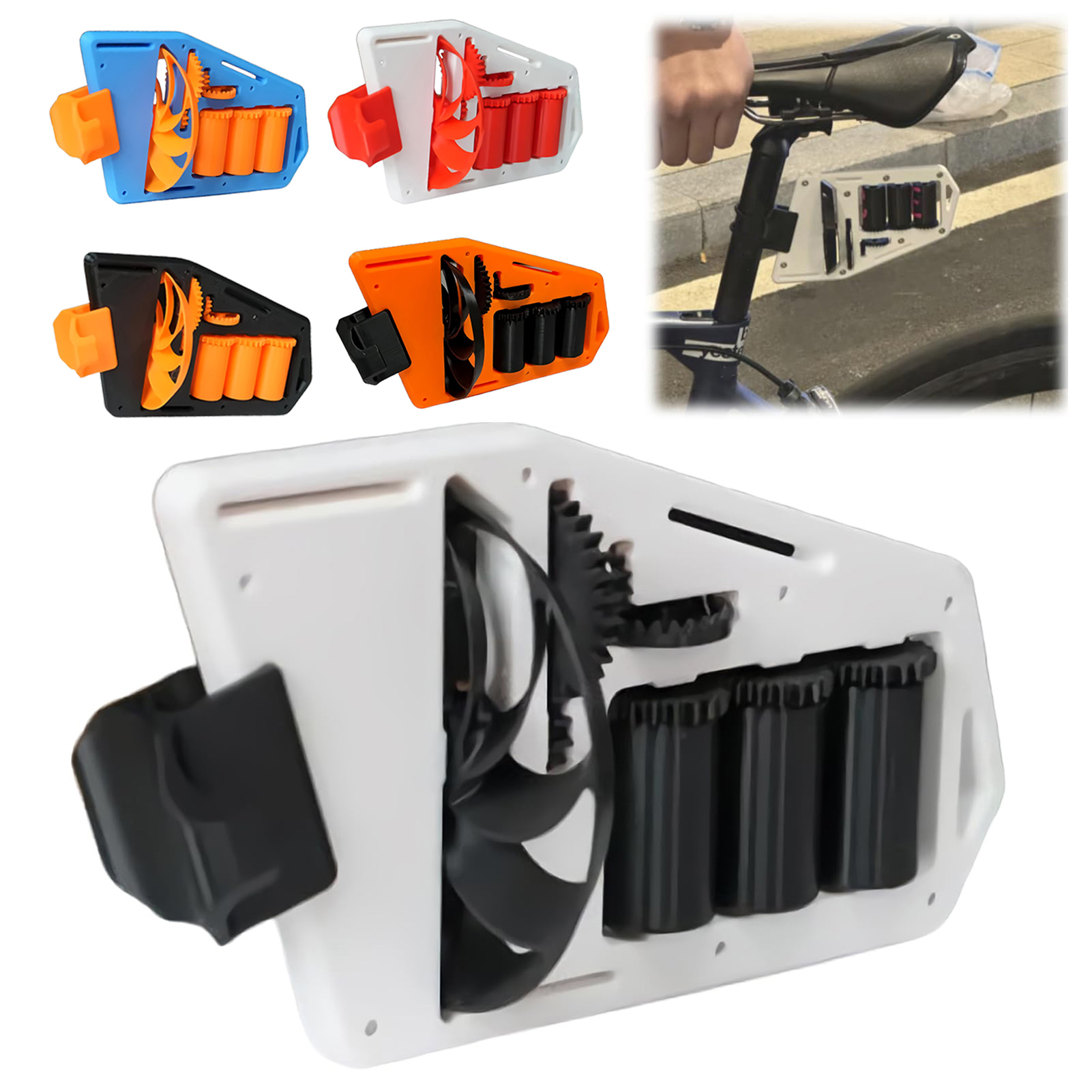 Joernso 3D Printed Wind-Powered Bike Number Plate DIY Bike License ...