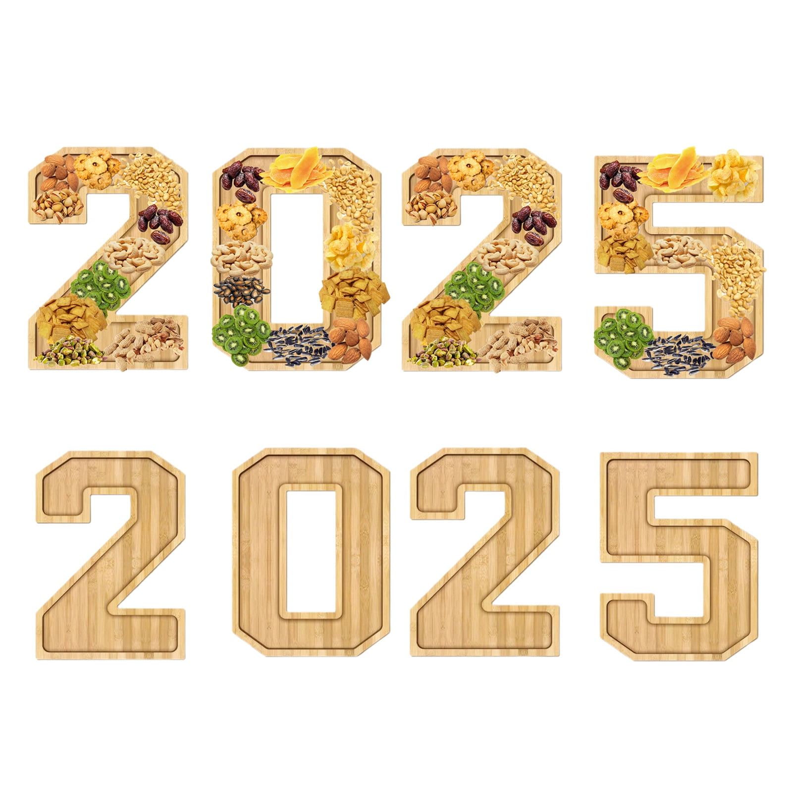 Joernso 4 Pcs 2025 Charcuterie Board Box Graduation Decoration Serving ...