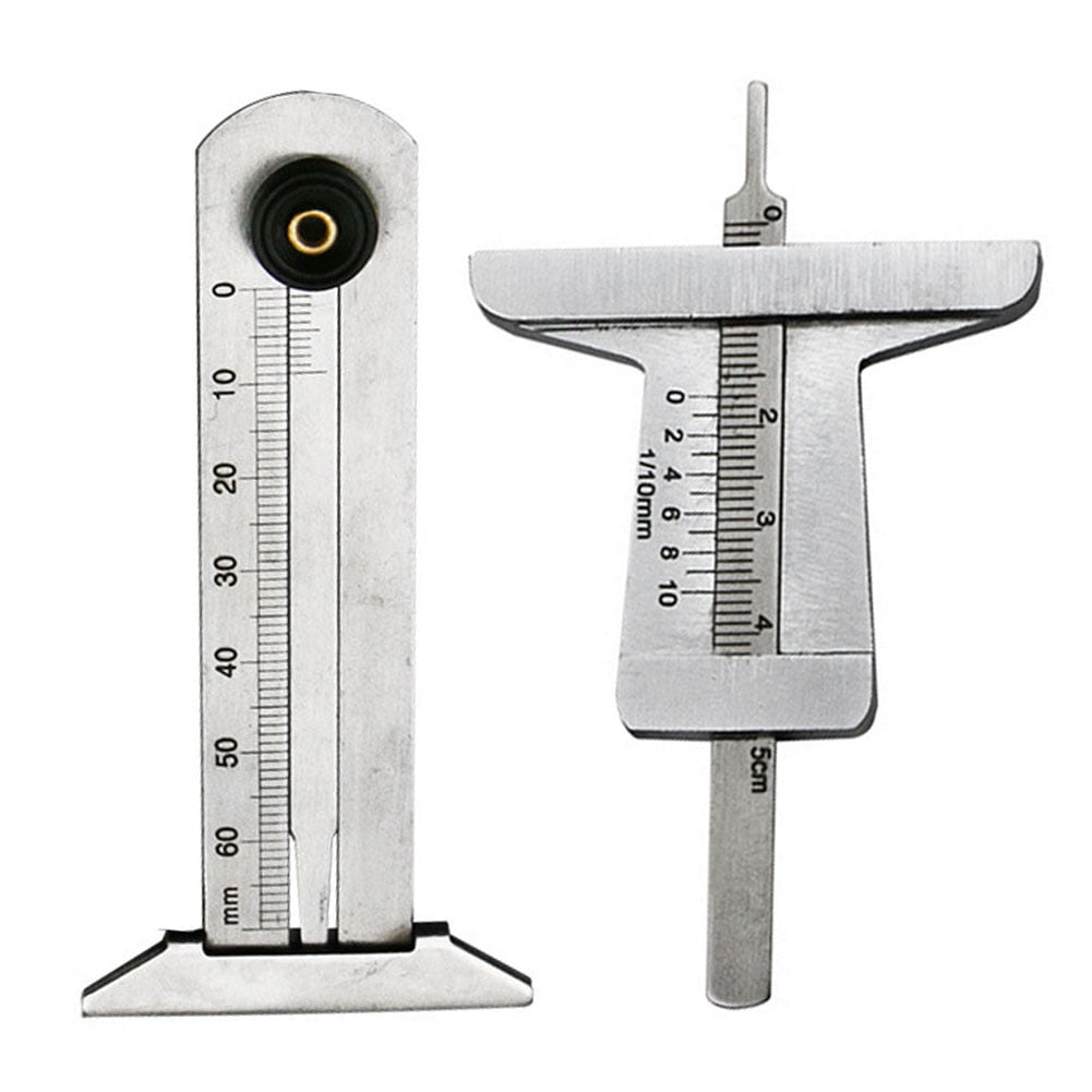Joernso 50/60mm Stainless Steel Tire Depth Groove Vernier Caliper Ruler ...