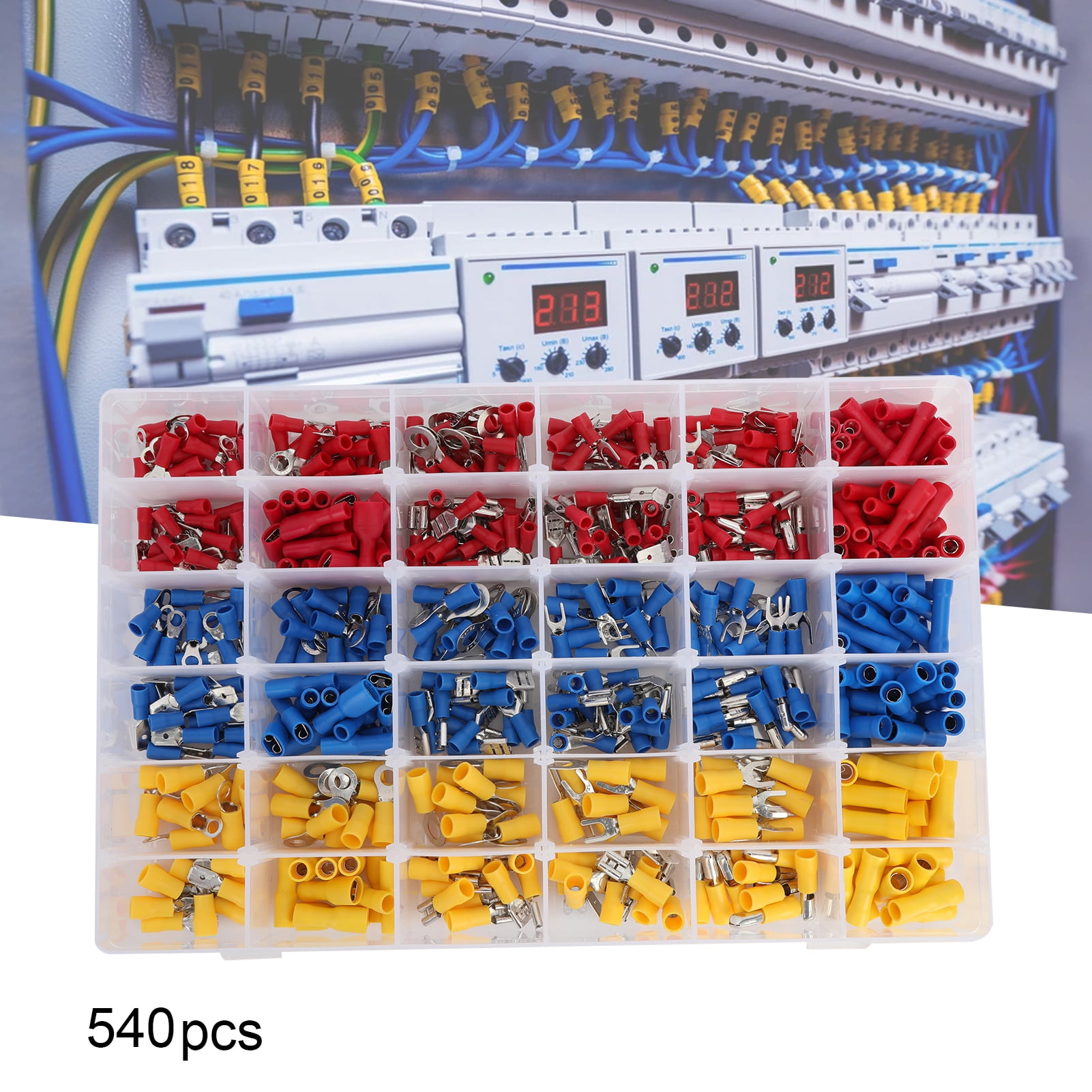 Joernso 540Pcs Terminal Connector Safe Easy to Use Multiple Insulated ...