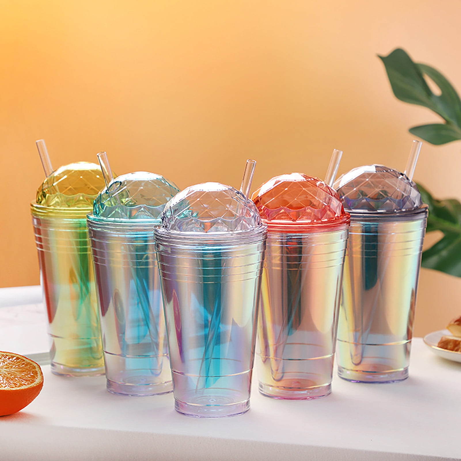 Joernso 560ML Water Bottle Large Capacity Gradient Color with Drinking ...