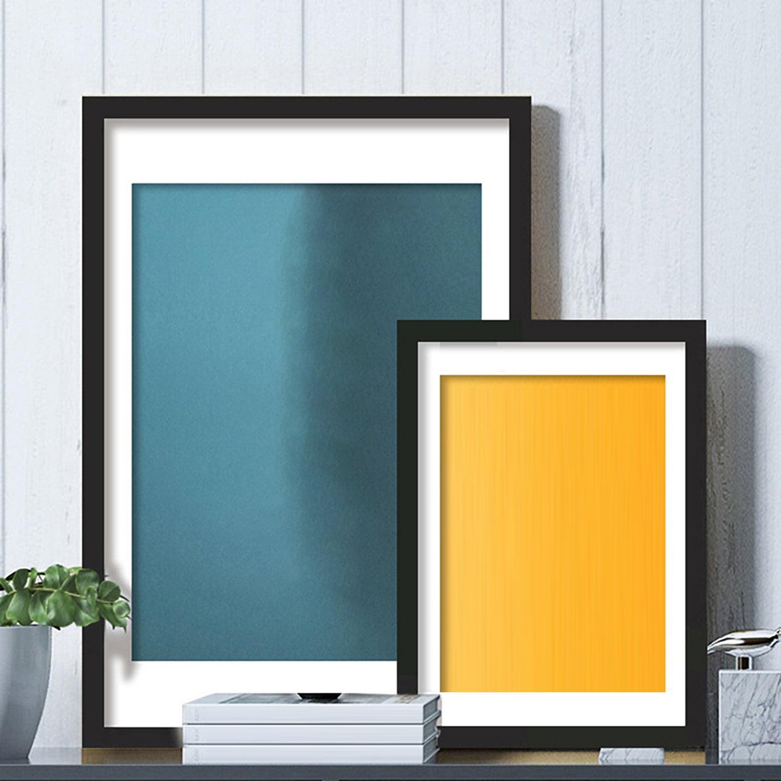 Joernso 8/10-Inch Wooden Poster Frame High Clarity Glass Horizontal ...