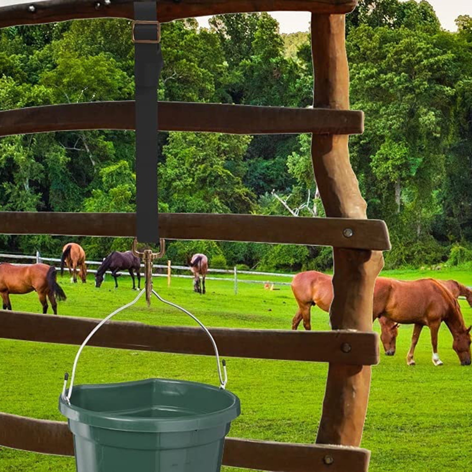 Joernso Adjustable Water Bucket Strap with Snap Nylon Functional ...