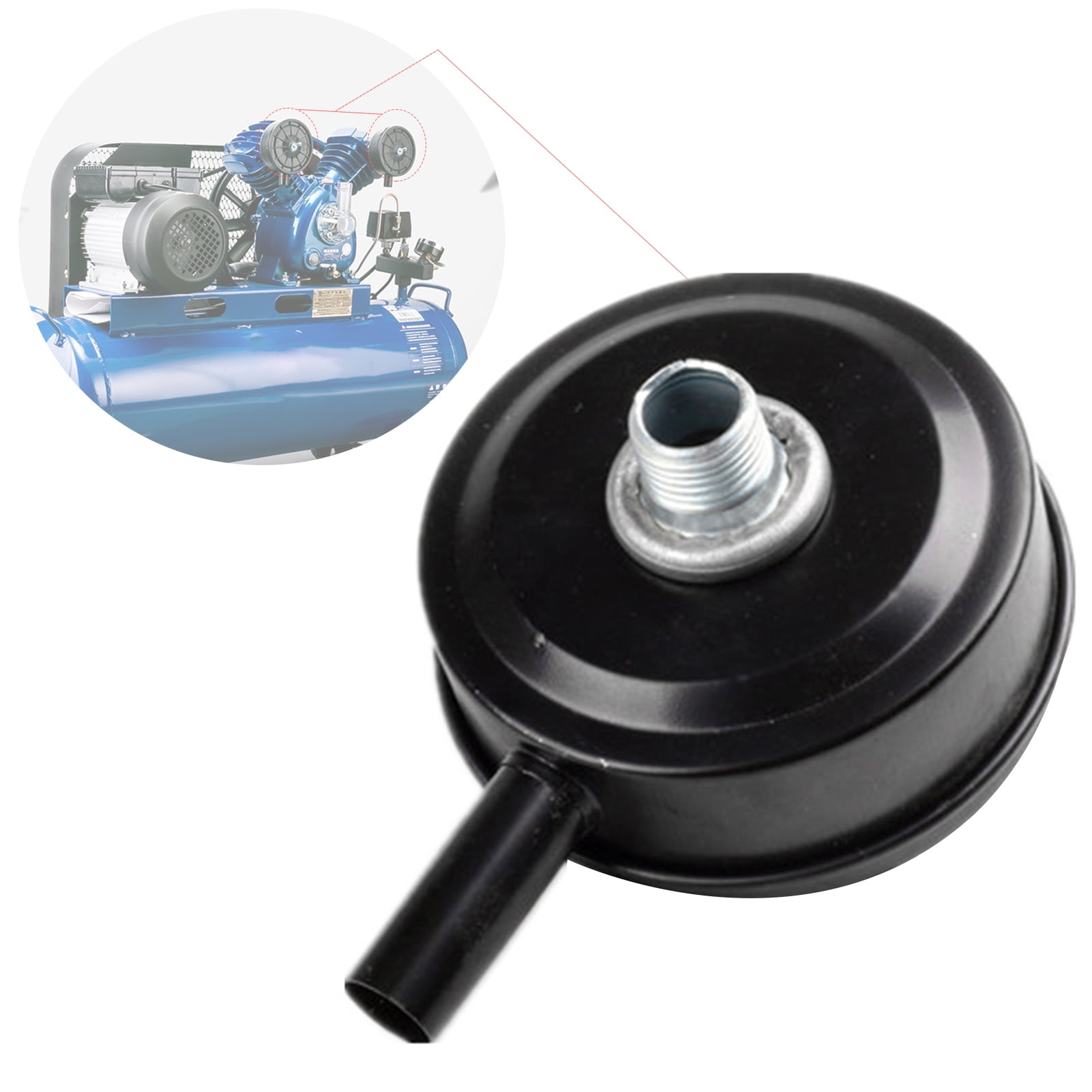 Joernso Air Compressor Muffler Threaded Noise Reduction Multipurpose ...