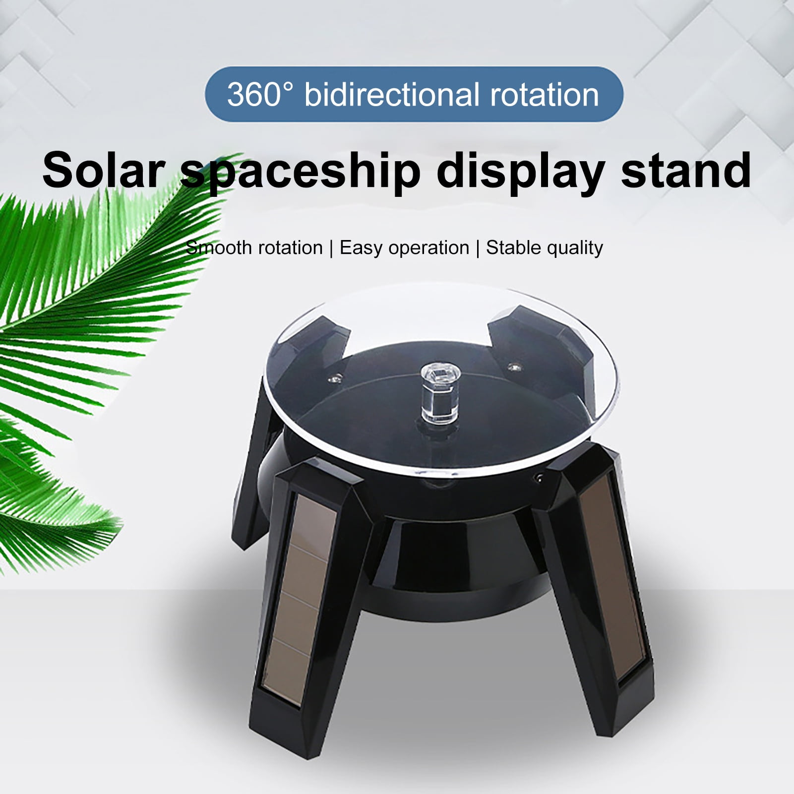 Joernso Airship UFO Rotating Display Stand 360 Degrees Solar Dual Use ...
