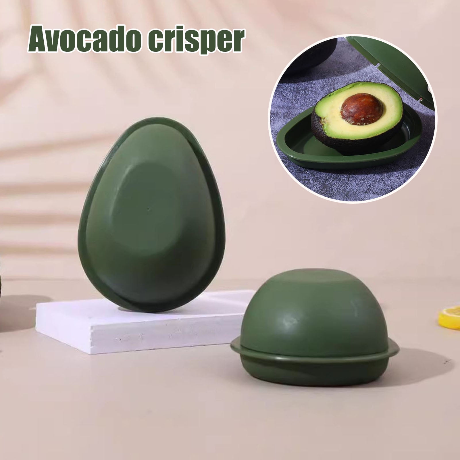 Joernso Avocado Food Saver Storage Container Food Grade BPA Free Easy ...