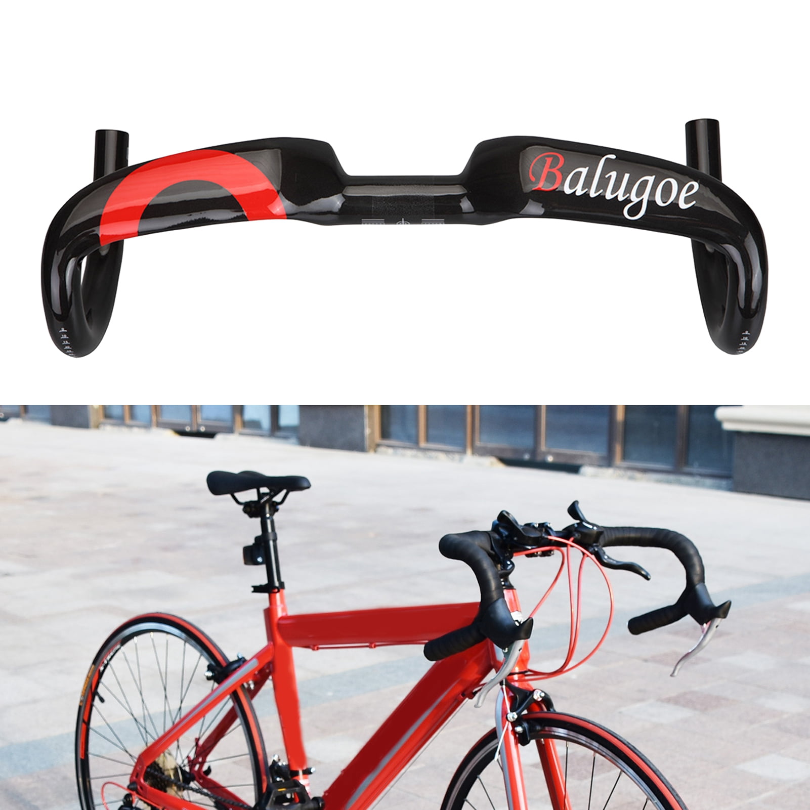 Joernso BALUGOE Bicycle Drop Bar Compact Resistant Ultralight Anti ...