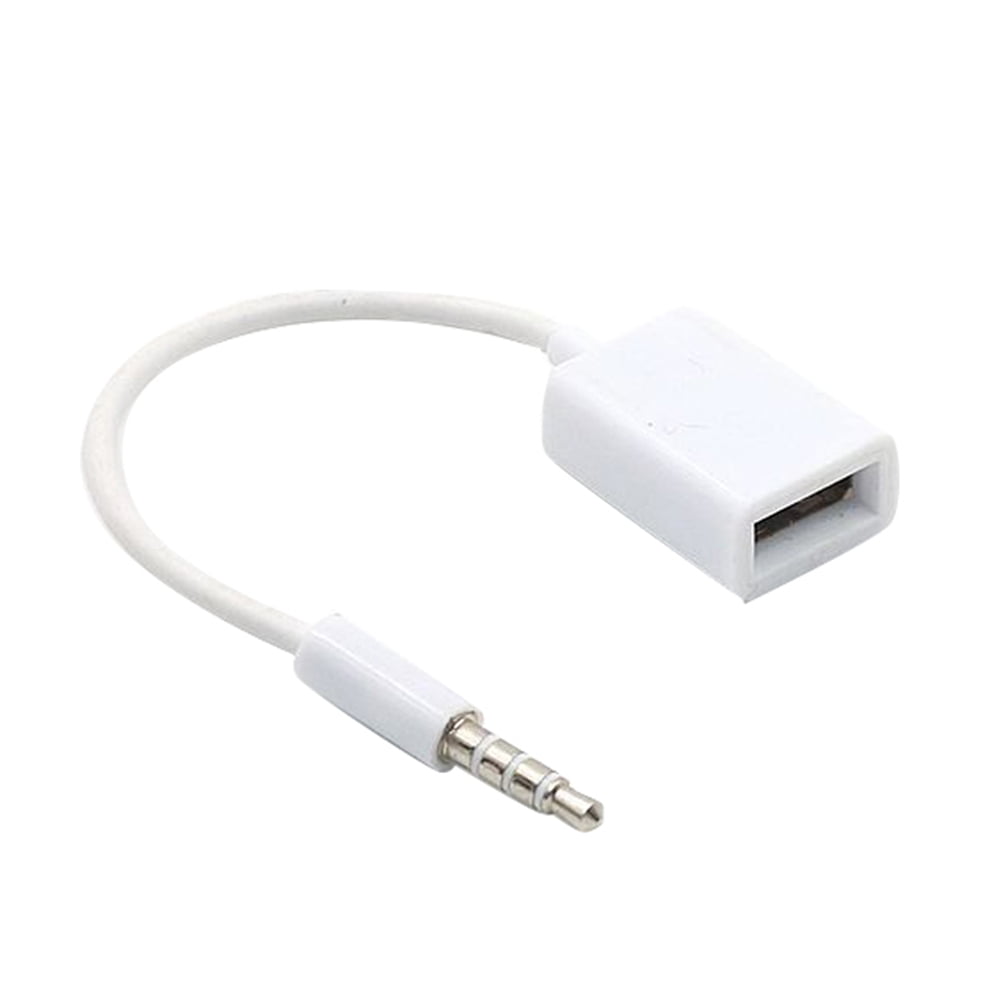Joernso Car Auto USB Female to 3.5mm Jack AUX Male Audio Cable ...