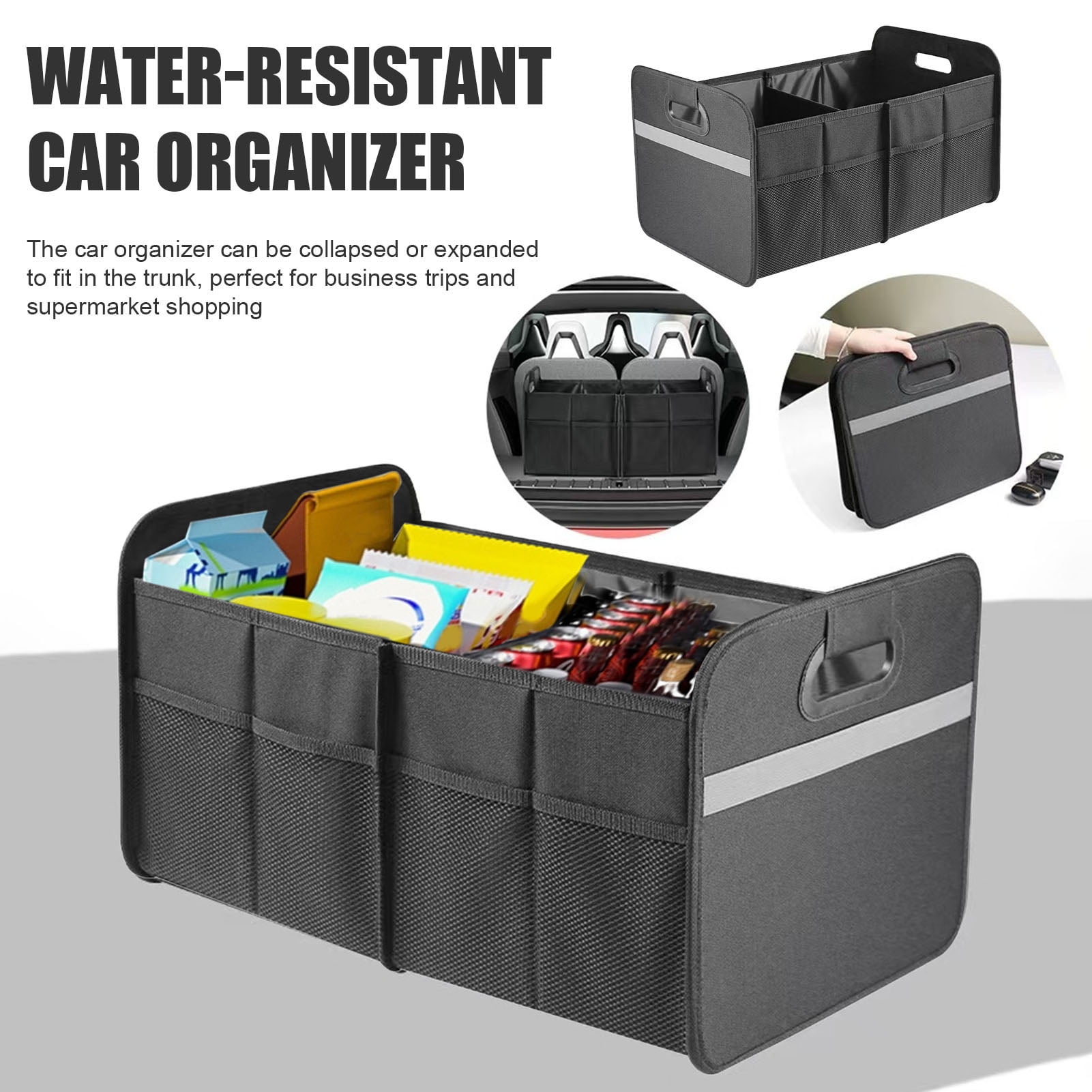 Joernso Car Trunk Organizer Foldable Collapsible Storage Bag ...