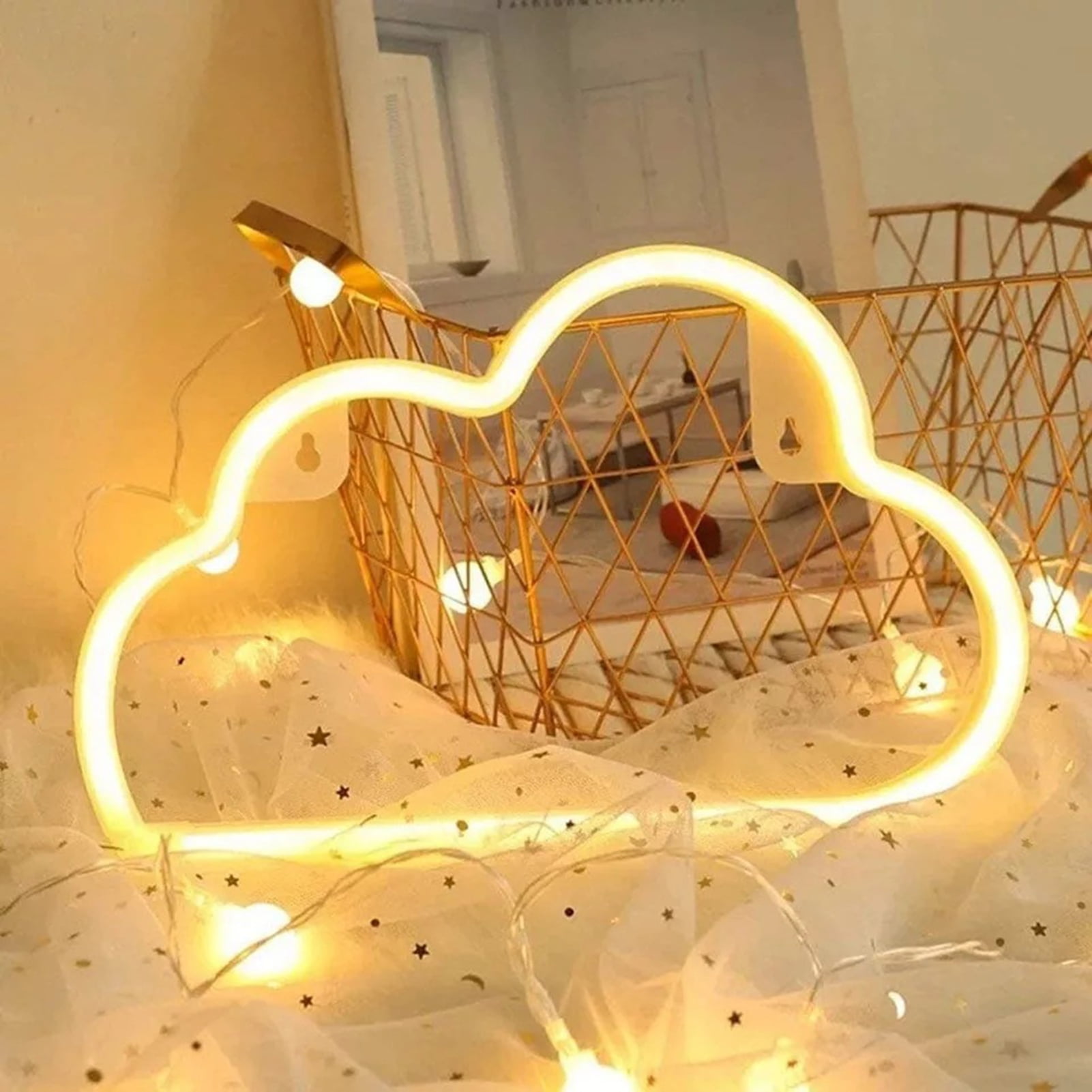 Joernso Cloud Shape Home Decoration LED Colorful Rainbow Neon Sign ...