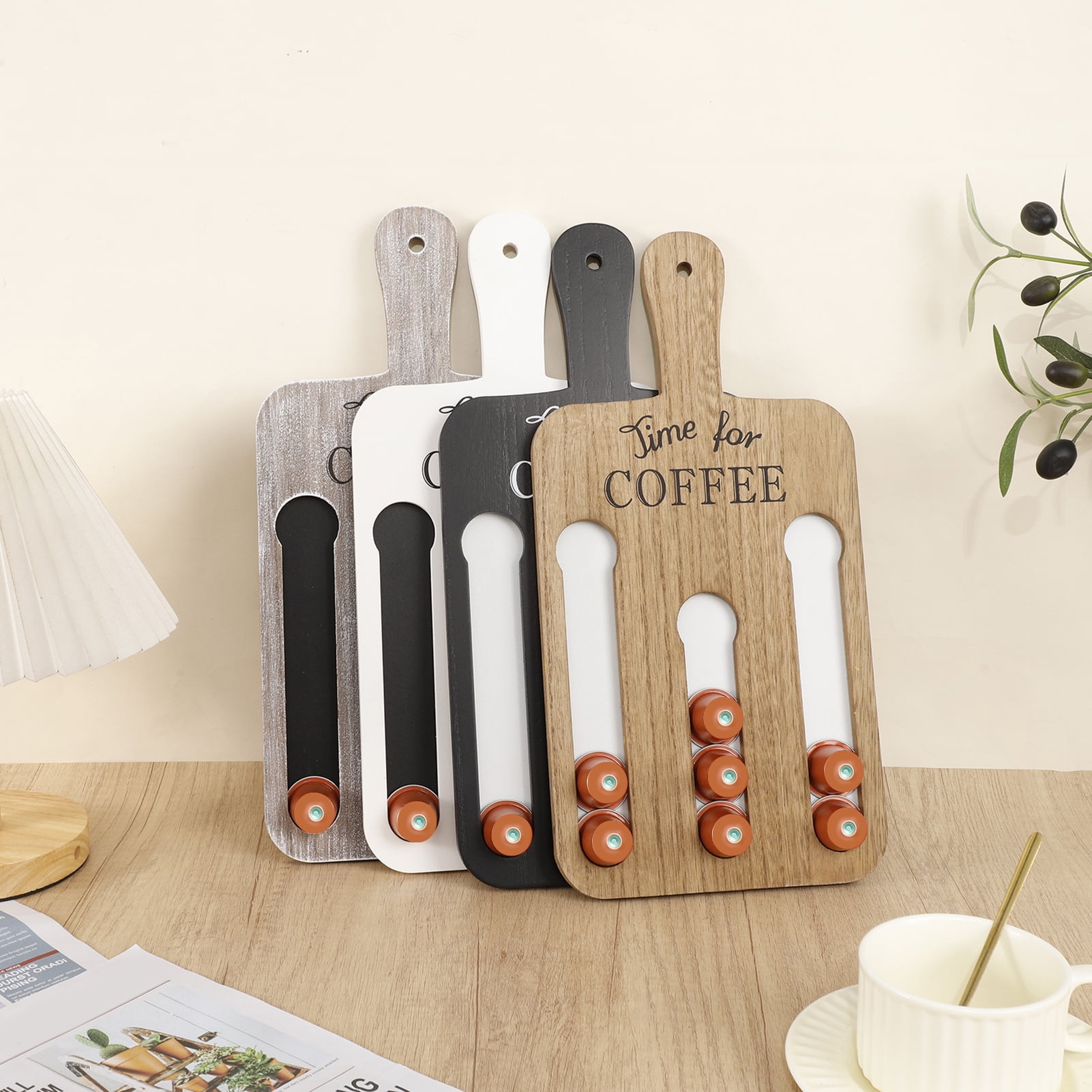 Joernso Coffee Capsule Holder Wall Hanging Rack with Handle Smooth Edge ...