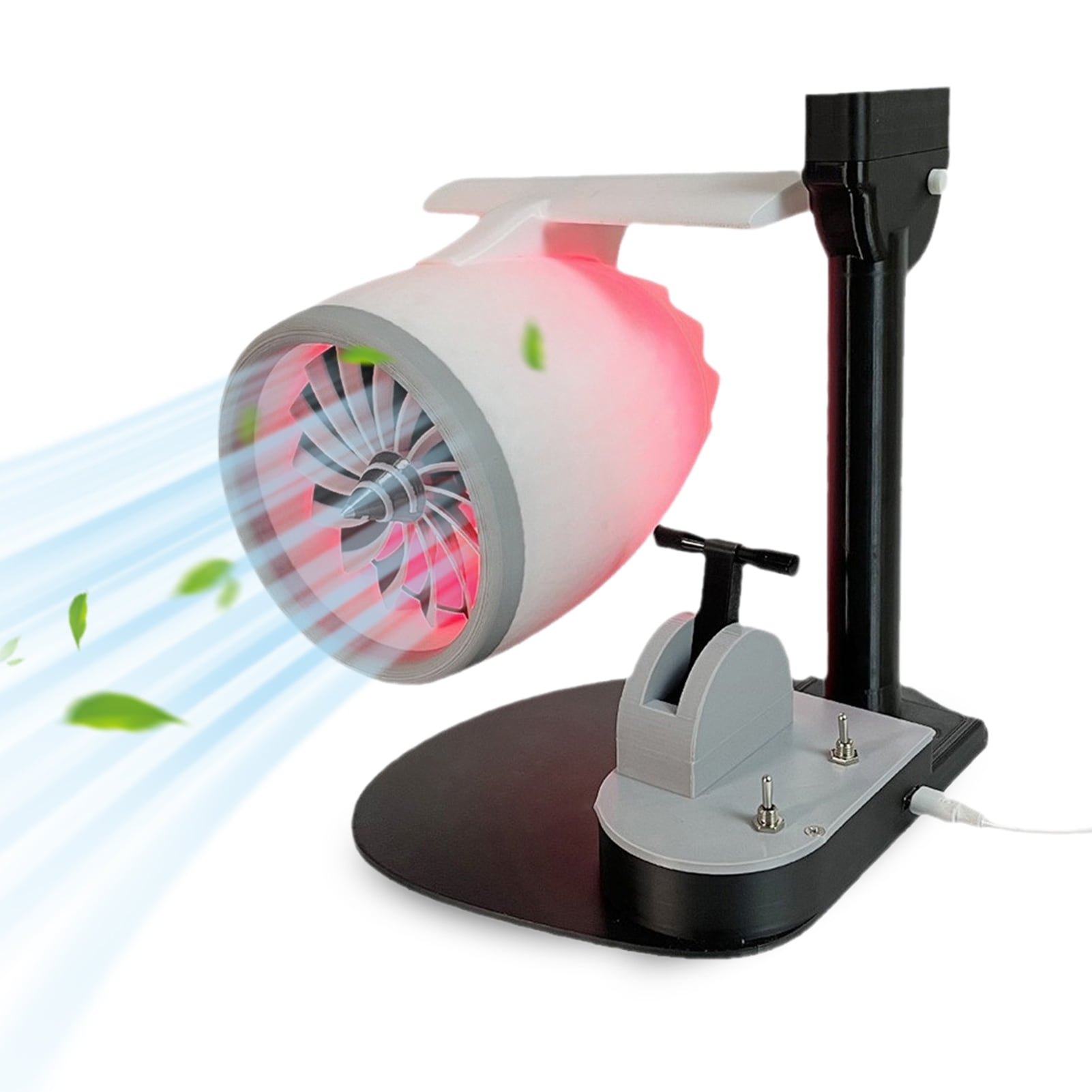 Joernso Creative Turbo Desktop Fan with Light Water Tank Design ...