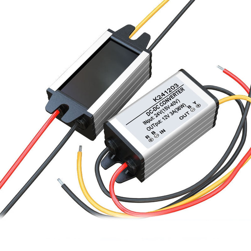 Joernso DC/DC 24V to 12V Car Power Converter Step down Module Power ...