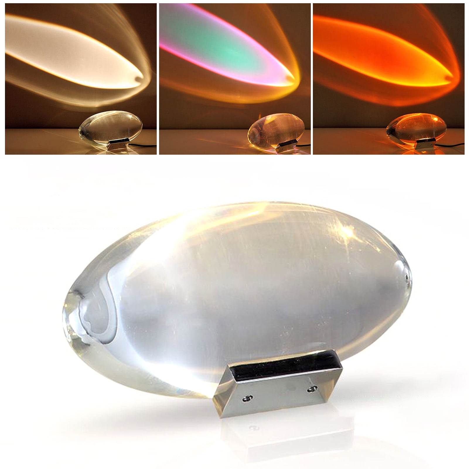 Joernso Decorative Table Lamp Angel Eyes Projection Night Light Compact ...