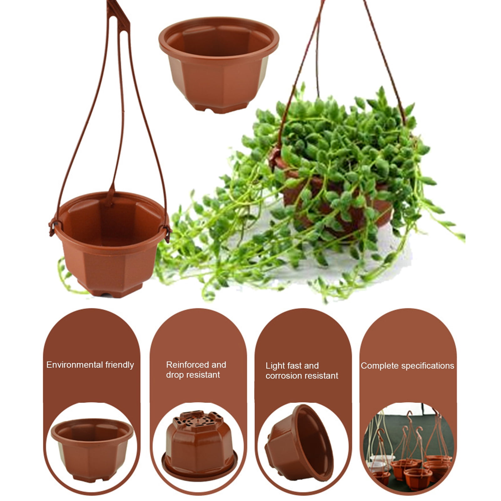 Joernso Durable Flowerpot Multiple Specifications Anti-sun Plant ...