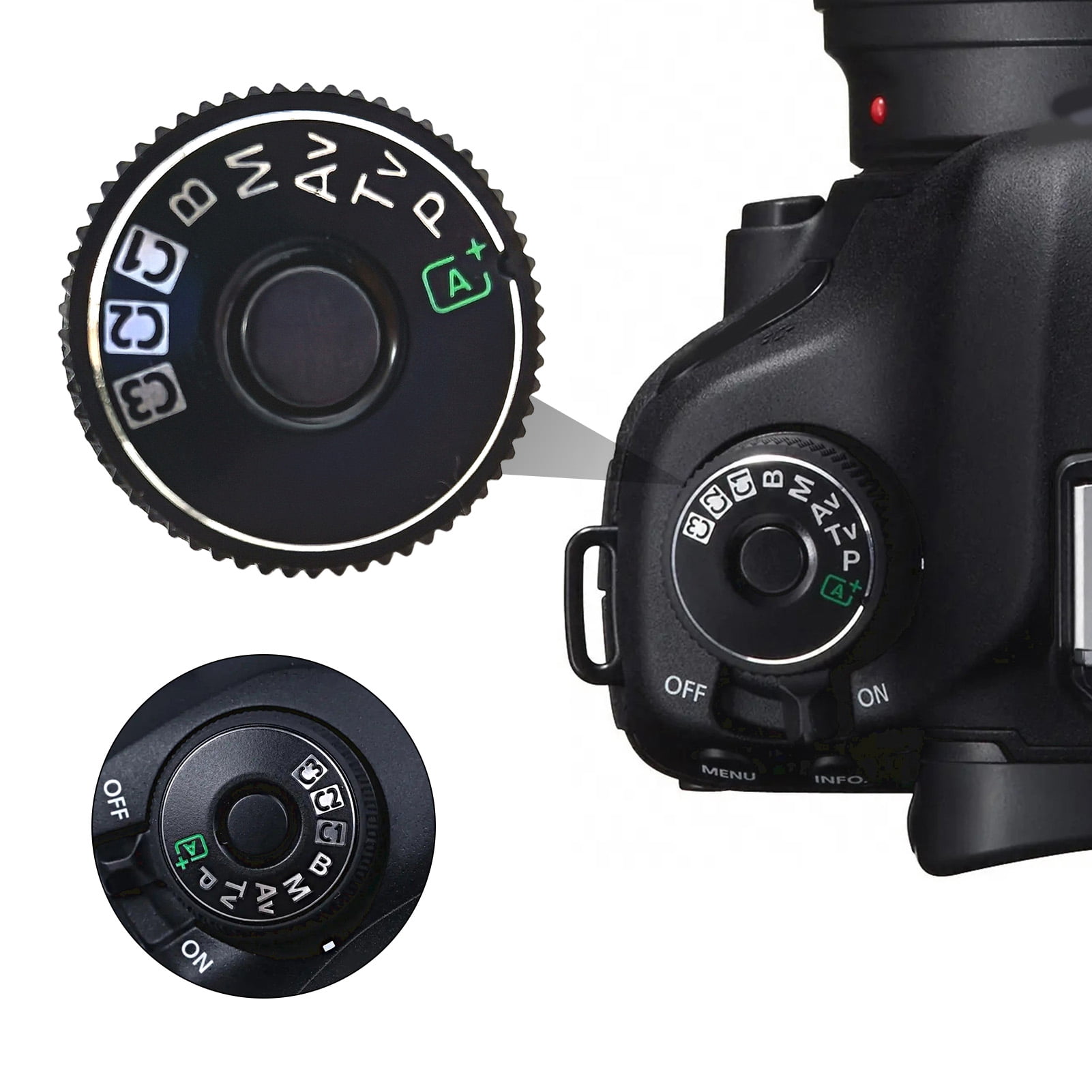 Joernso Dust-proof Camera Mode Dial Repairing Parts Professional ...