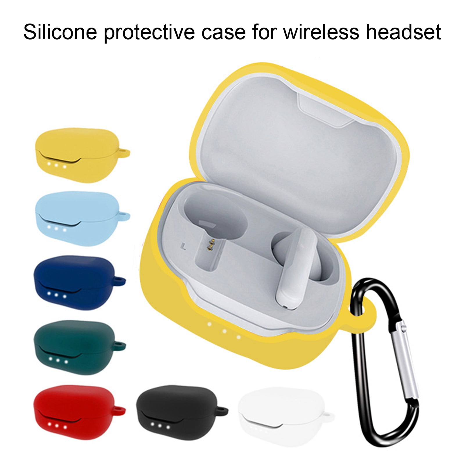 Joernso Earphone Cover Soft Silicone Wireless Bluetooth-compatible ...