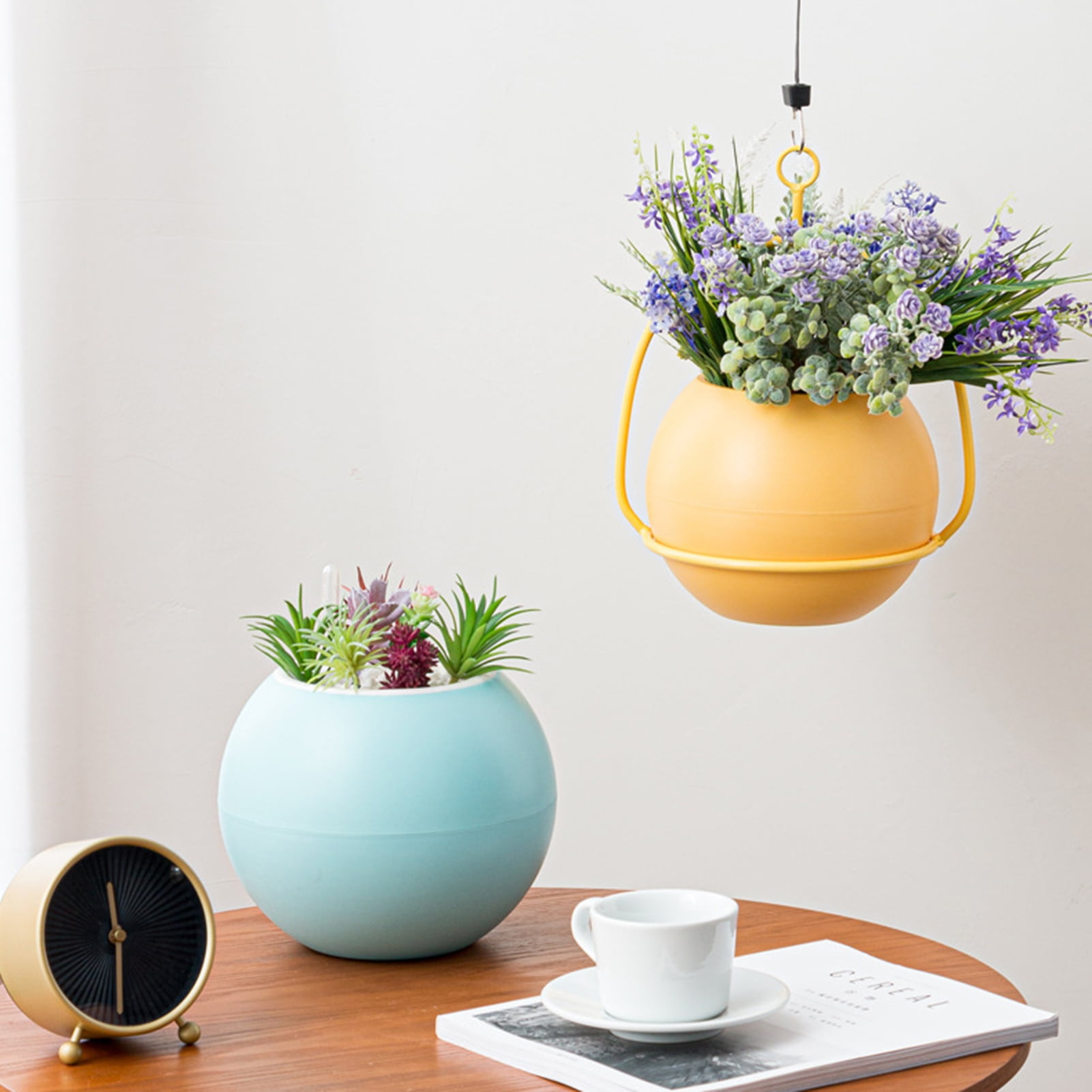 Joernso Easy Installation Hanging Flowerpot with Telltale Float Plastic ...