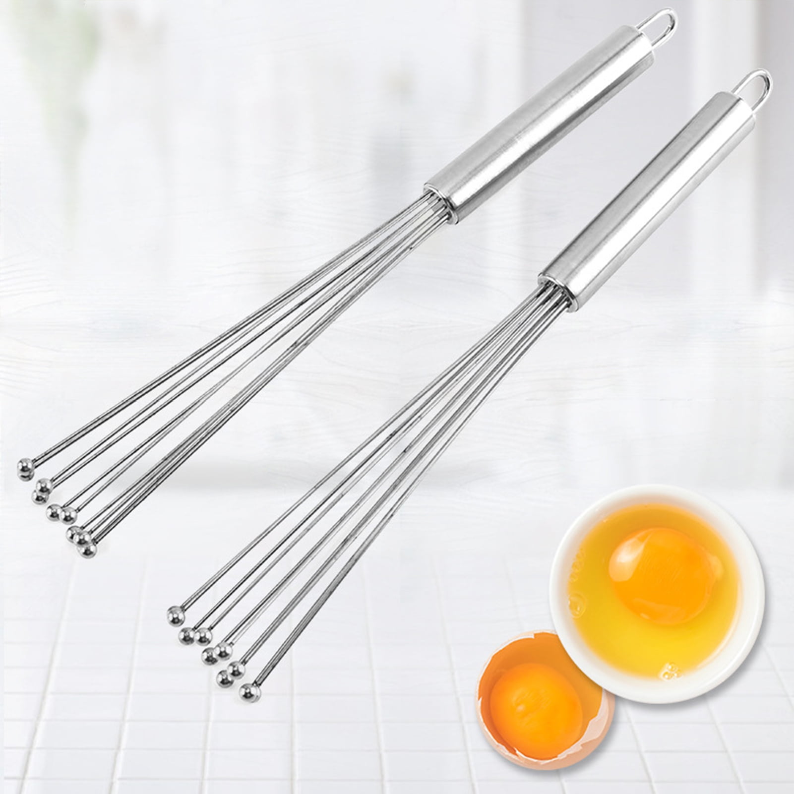 Joernso Egg Whisk Practical Anti-rust Sainless Steel DIY Fondant Cake ...