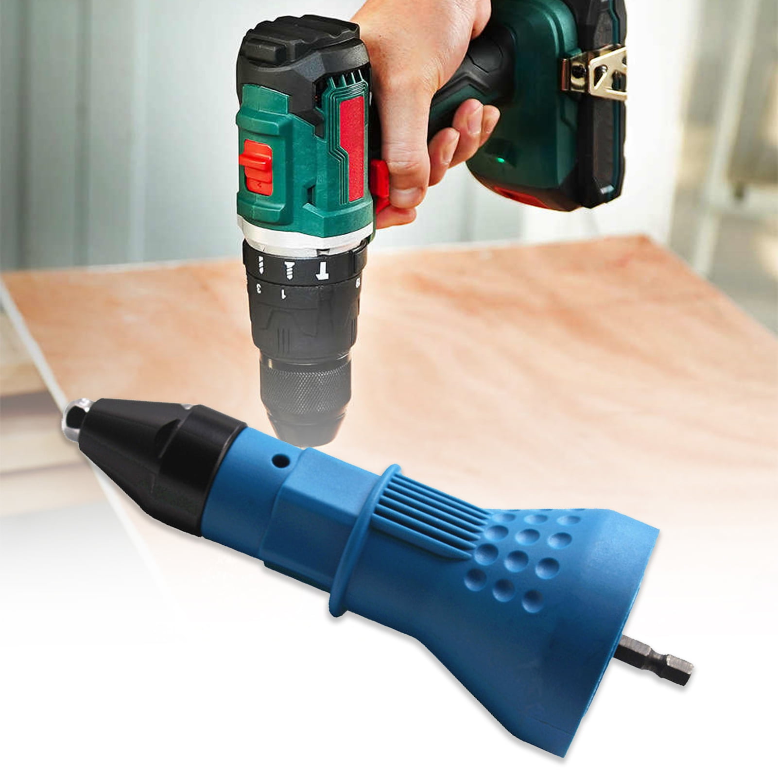 Joernso Electric Pneumatic Hex Shank Riveter Drill Driver Rivet Tool ...