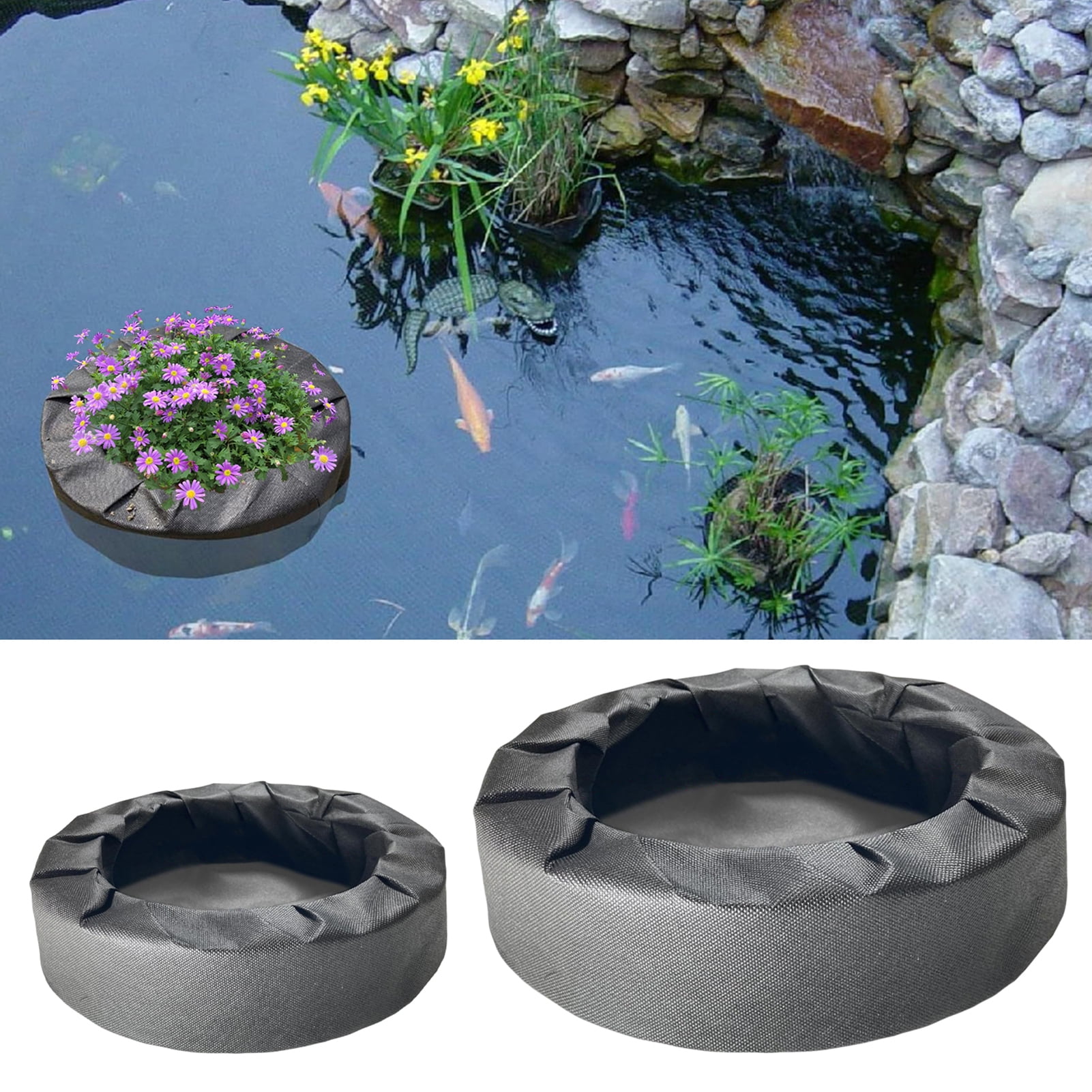 Joernso Floating Pond Planter Non-woven Fabric Planters for Pond ...