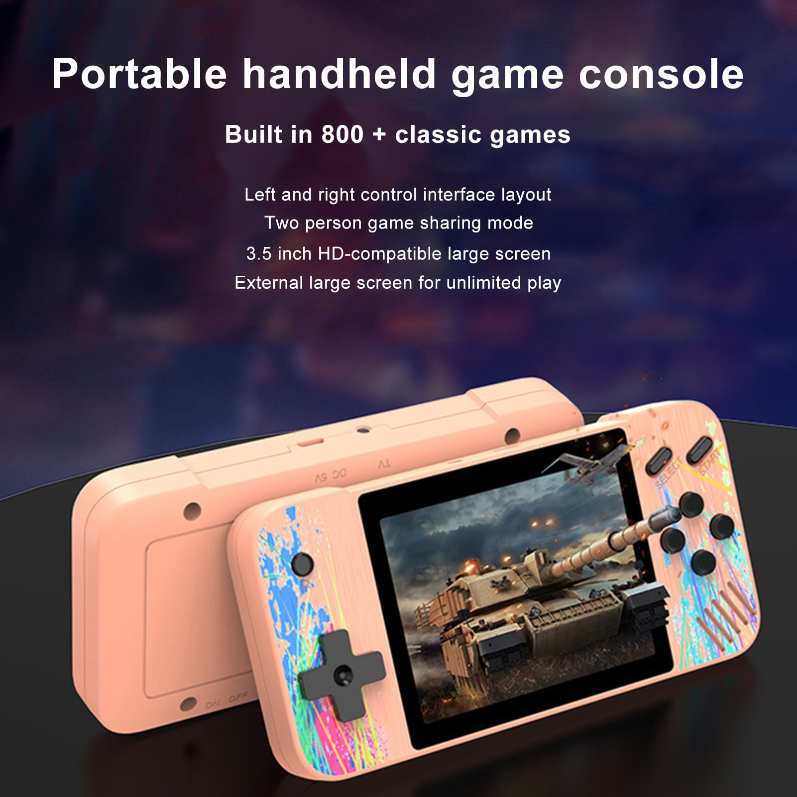 Joernso G3 Game Console High Resolution Long Standby Time Ergonomic ...