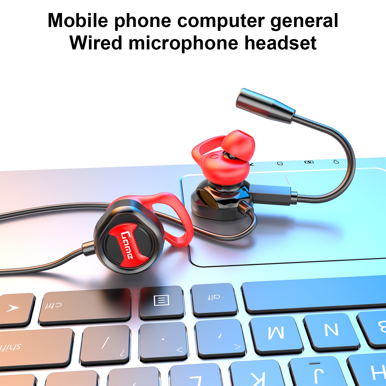 Joernso G31 L-Shaped 3.5mm Dynamic Wired In-ear Gaming Earphone with ...