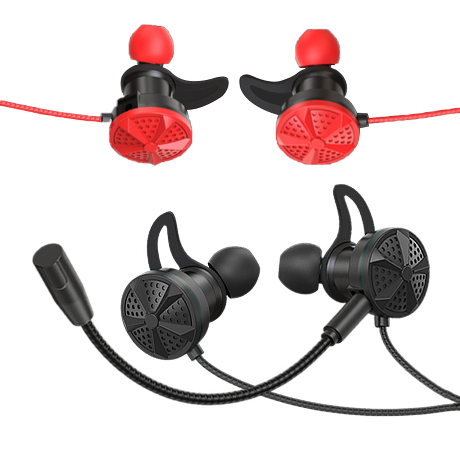 Joernso G8 L-shaped 3.5mm Plug Wired Dynamic Earphone Gaming Earbuds ...