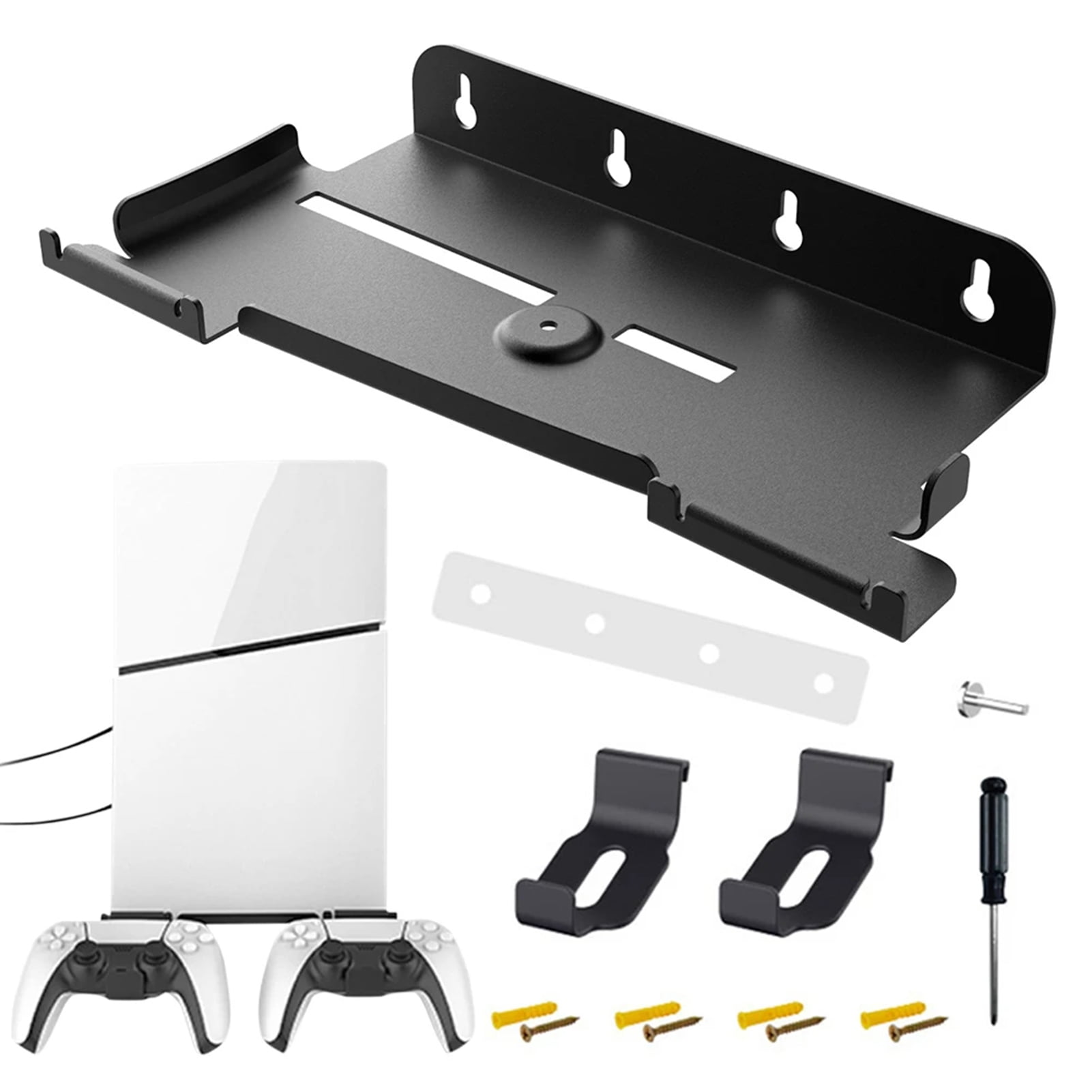 Joernso Game Console Wall Mount Bracket Storage Holder with Storage ...