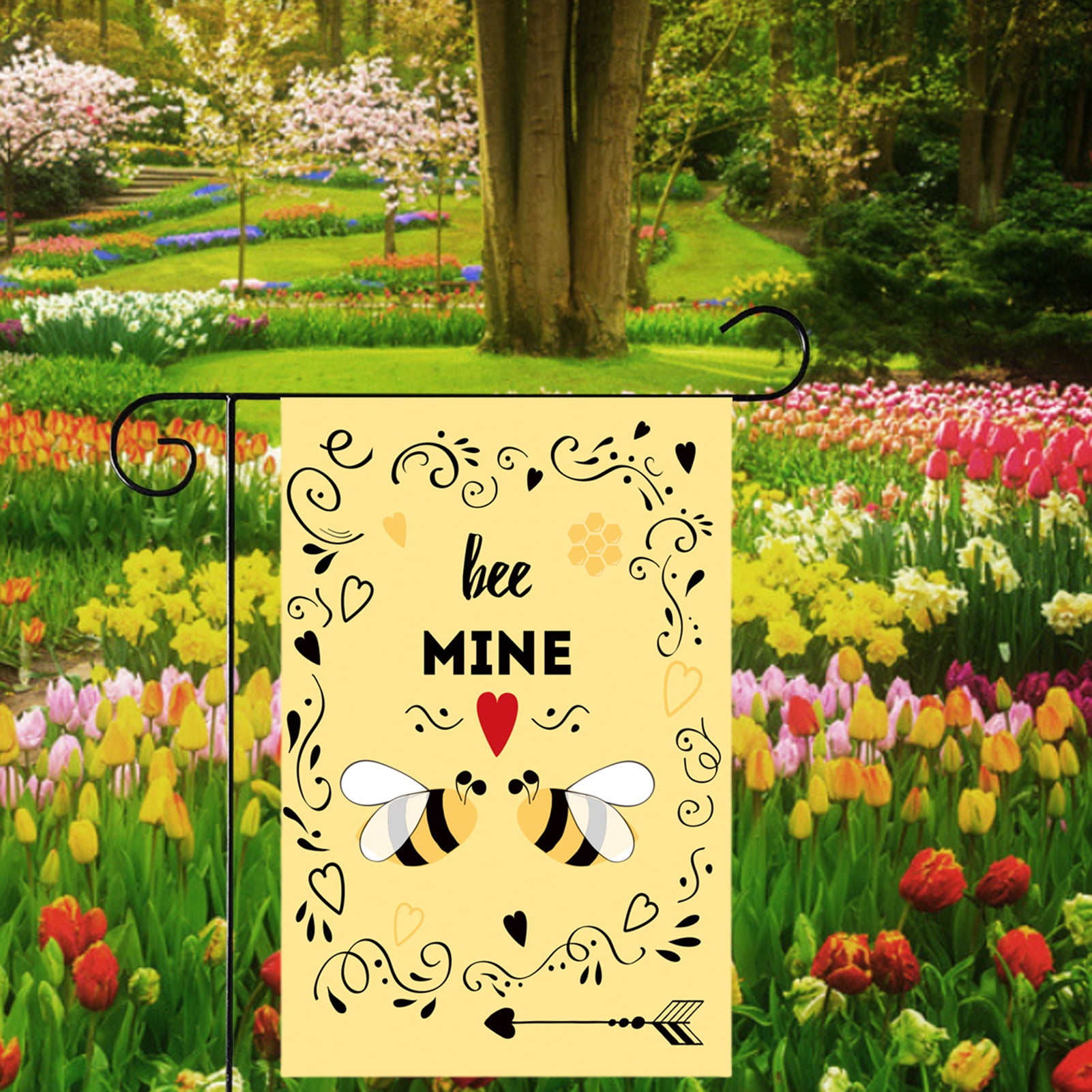 Joernso Garden Banner Well-matched Lovely Polyester Yard Poster Flag for Outdoor - Walmart.com