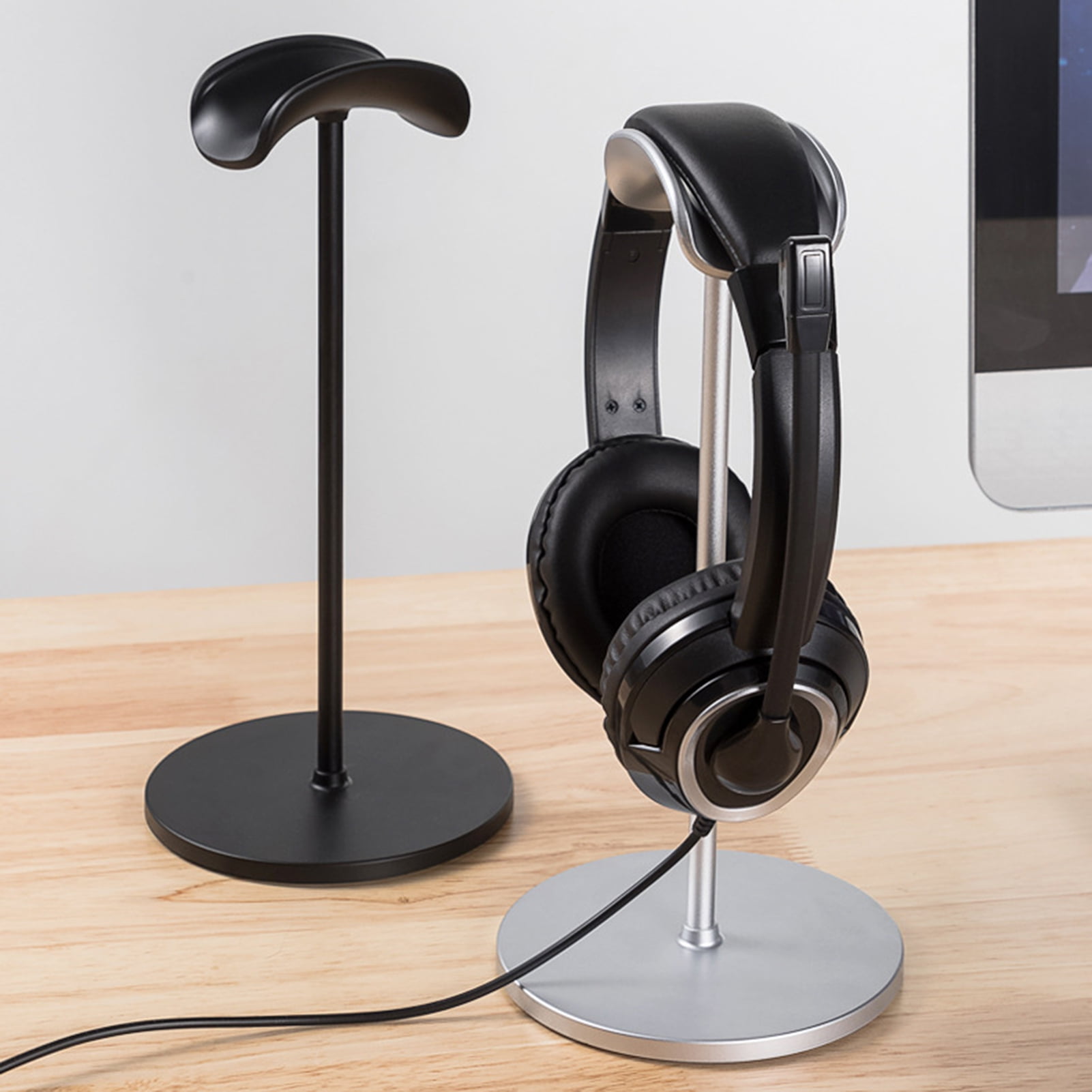 Joernso Headphone Display Stand Non-slip Aluminum Hook Head Mounted ...