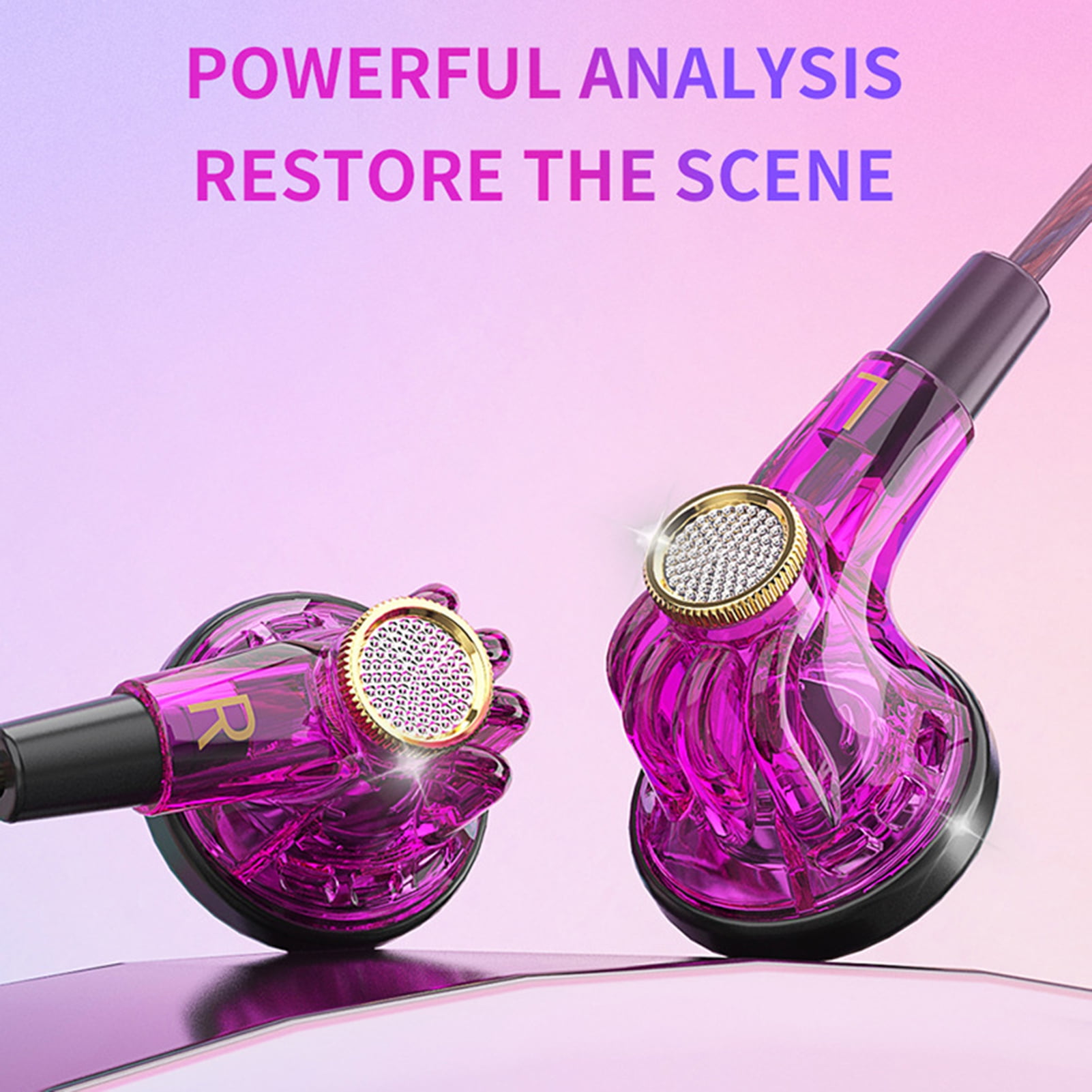 Joernso Hifi Wired Earphones Enhanced Clear Audio Sound with Mic High ...