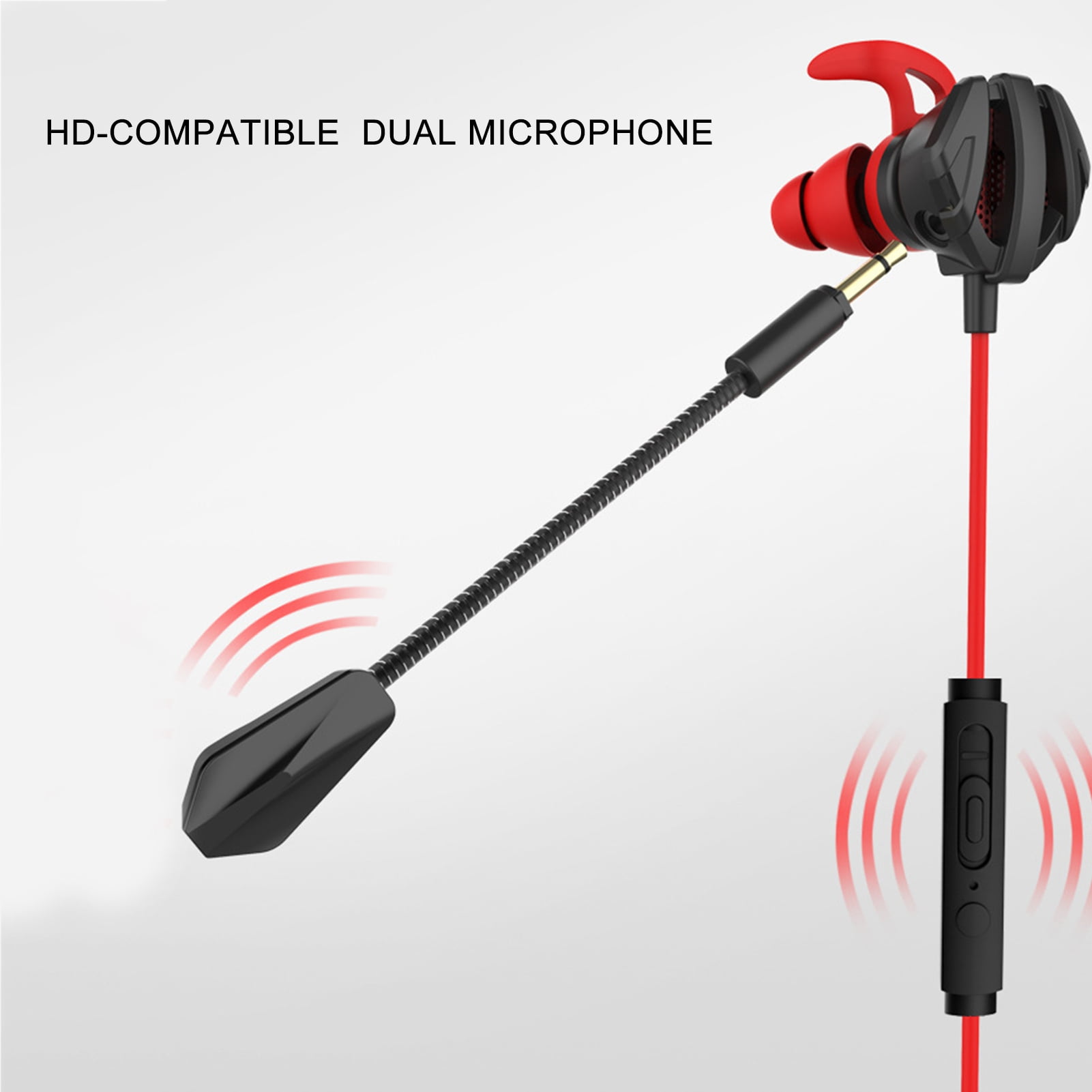 Joernso In-ear Wired Earphone with Microphone Non-delayed 360-degree ...